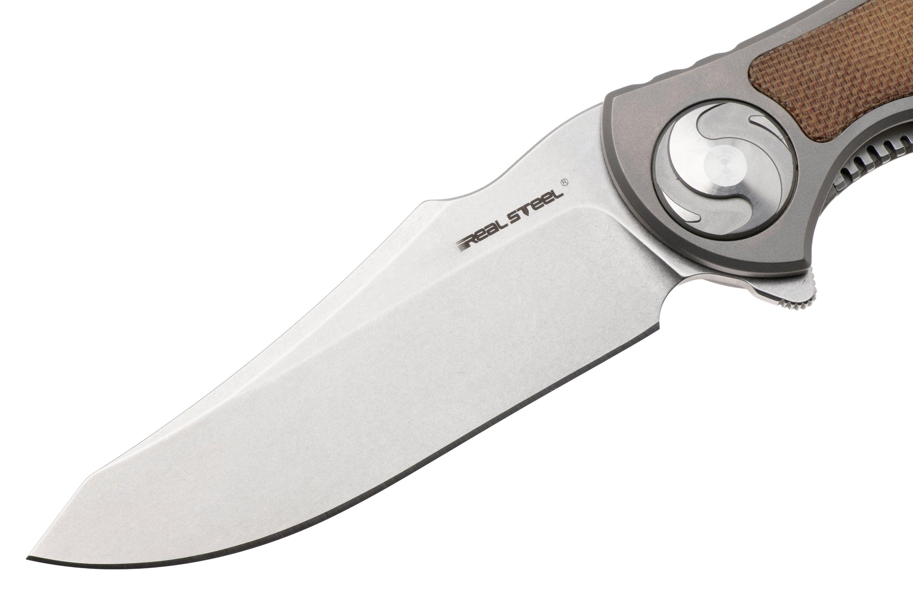 Real Steel Exorcist 9412NM, Stonewashed CPM S35VN, Sandblasted Titanium ...