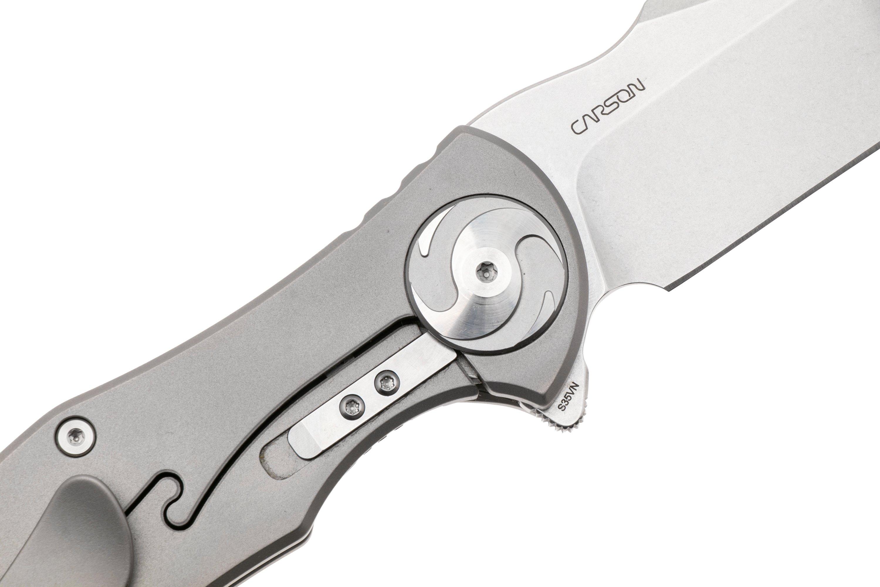 Real Steel Exorcist 9412NM, Stonewashed CPM S35VN, Sandblasted Titanium ...