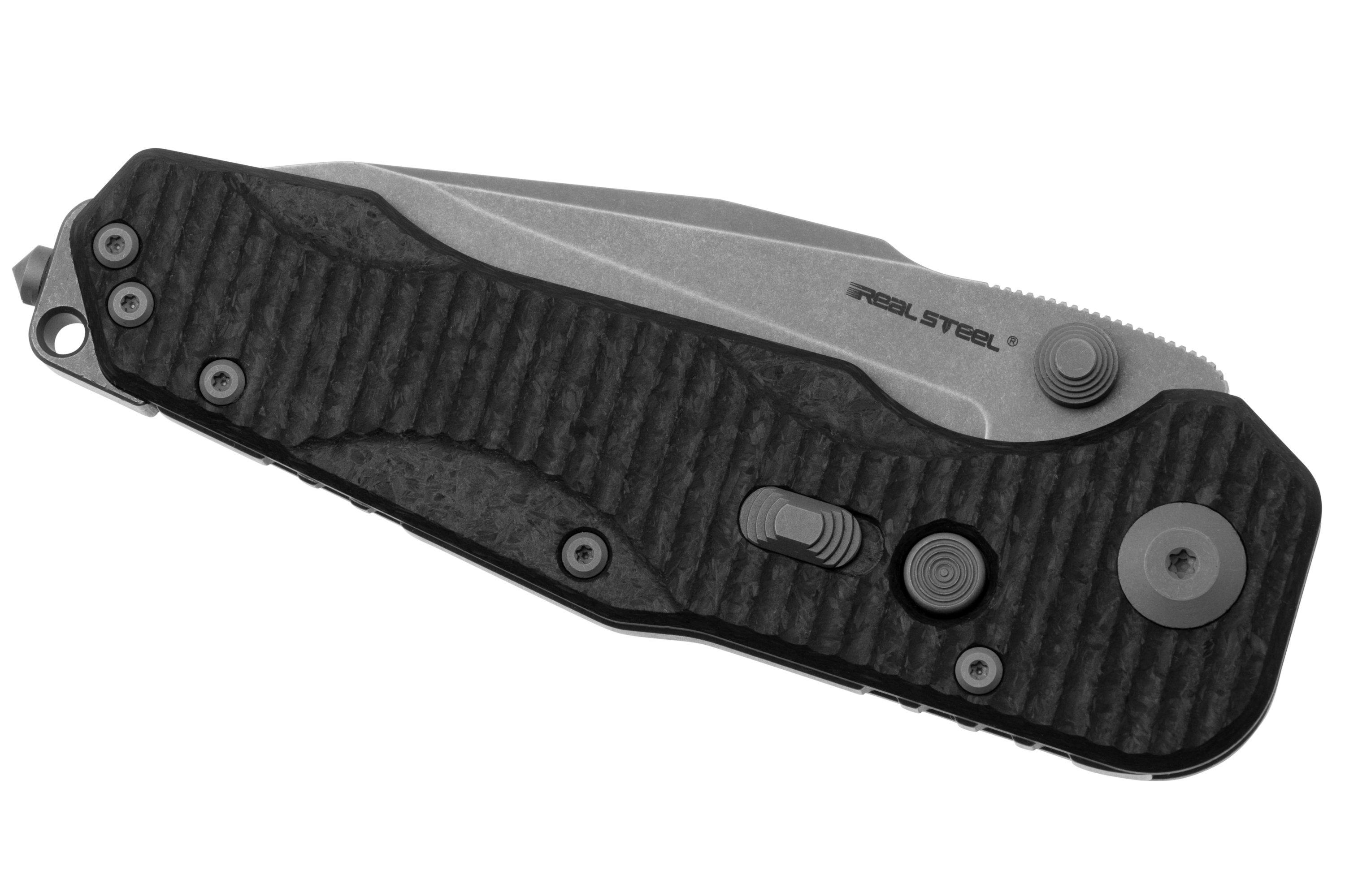 Real Steel 9913 Evolution, Carbonfiber Titanium, Droppoint, zakmes ...