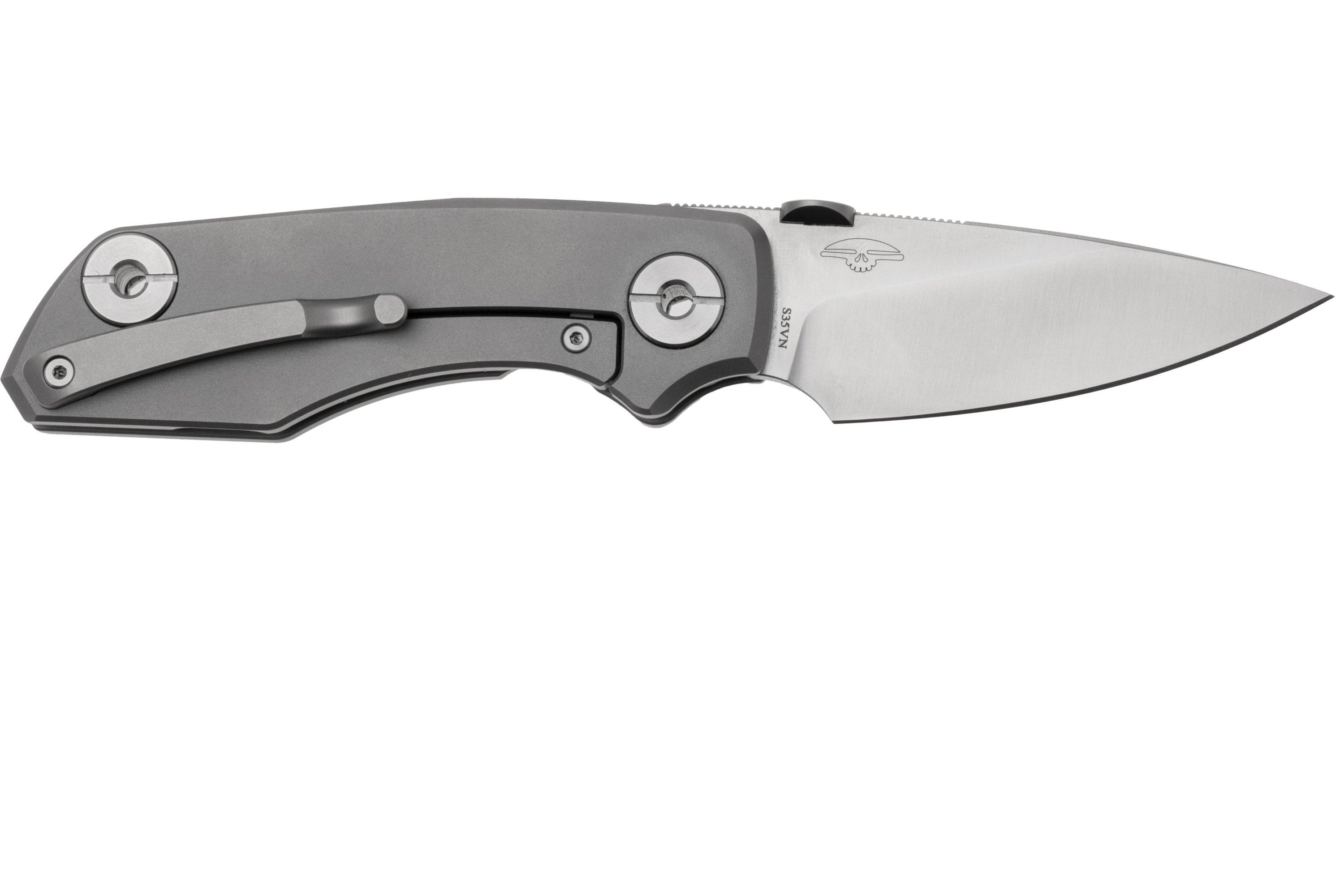 Real Steel Delta 2600, M7101 Satin S35VN, Titanium pocket knife ...