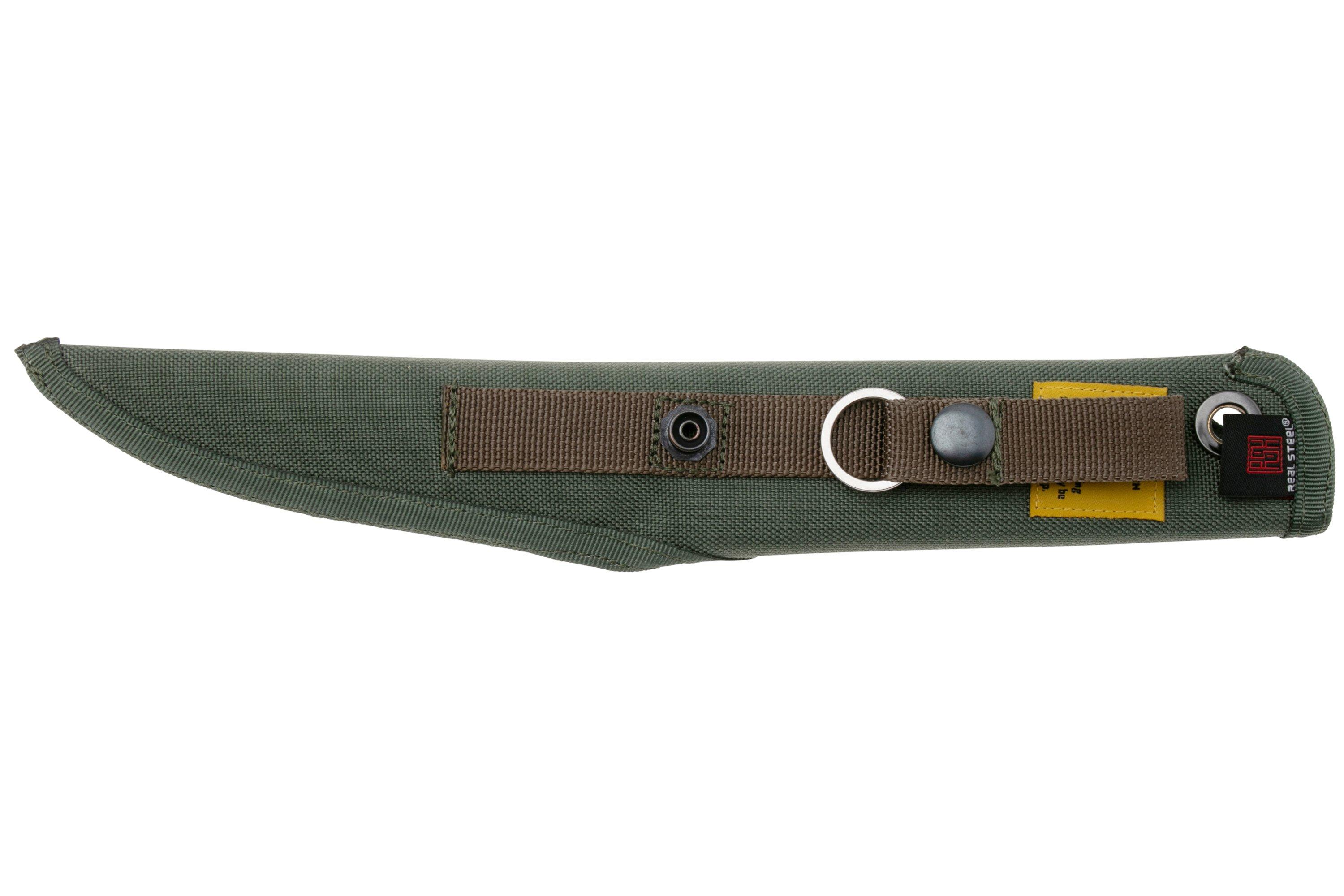 Real Steel Pathfinder RS3851 Fixed Blade Green Nylon Pouch | Voordelig ...