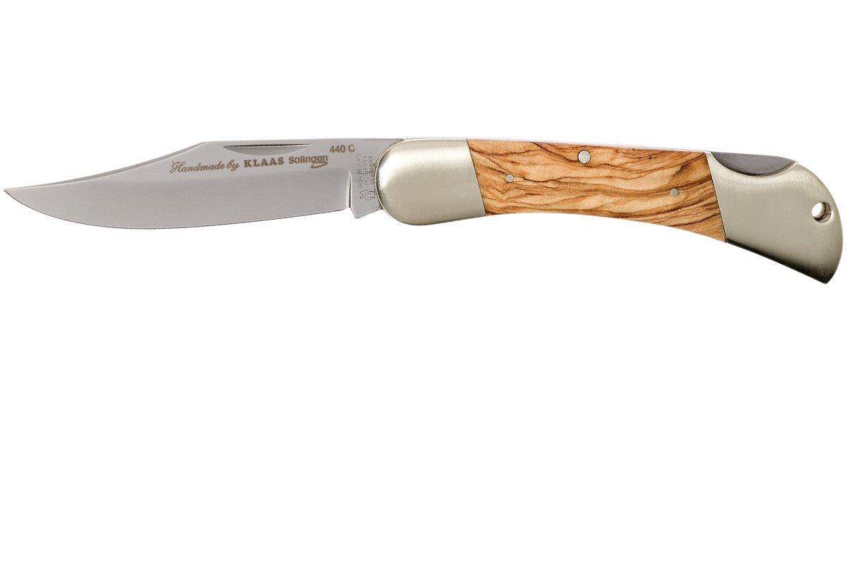 Robert Klaas Monolith Lockback 110mm Olive Wood 1997-460 hunting knife ...