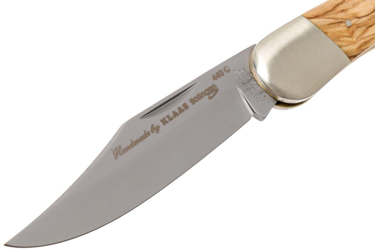 Robert Klaas Monolith Lockback 110mm Olive Wood 1997-460 hunting knife ...