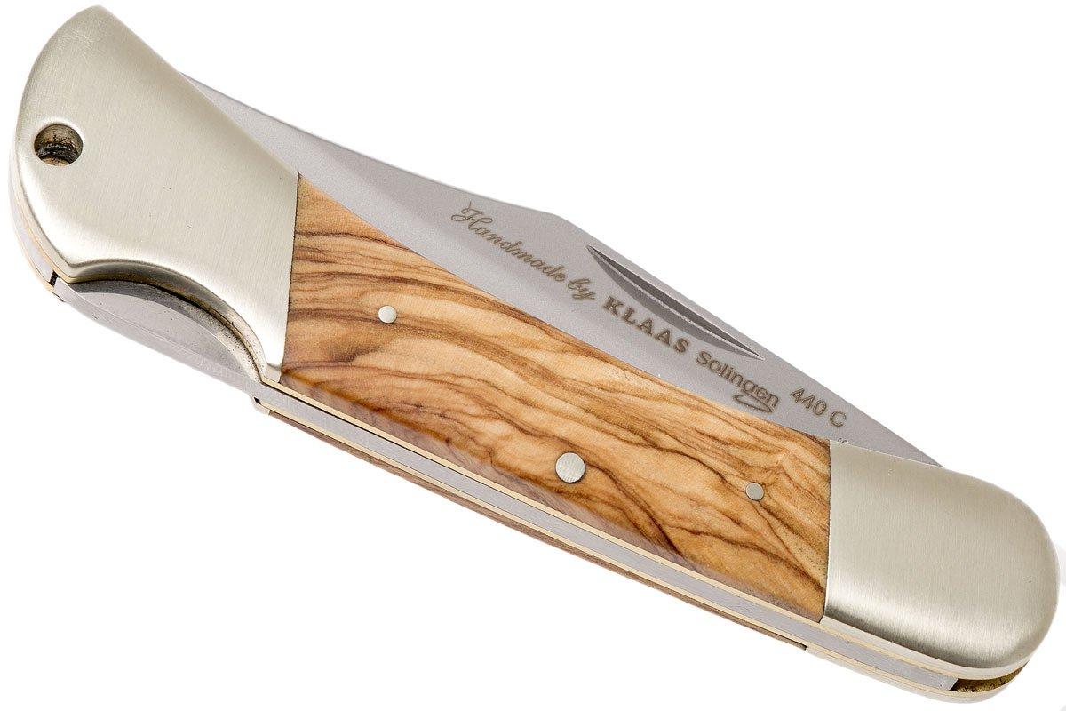 Robert Klaas Monolith Lockback 110mm Olive Wood 1997-460 hunting knife ...