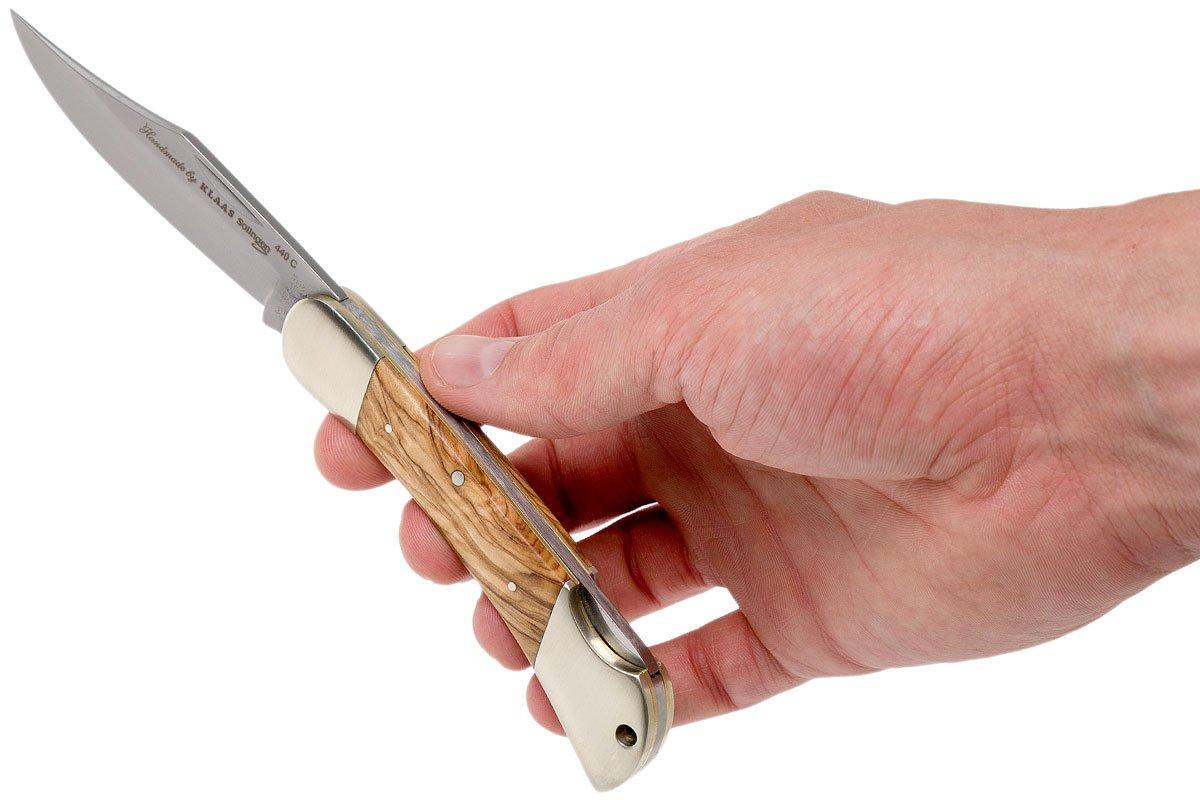 Robert Klaas Monolith Lockback 110mm Olive Wood 1997-460 hunting knife ...