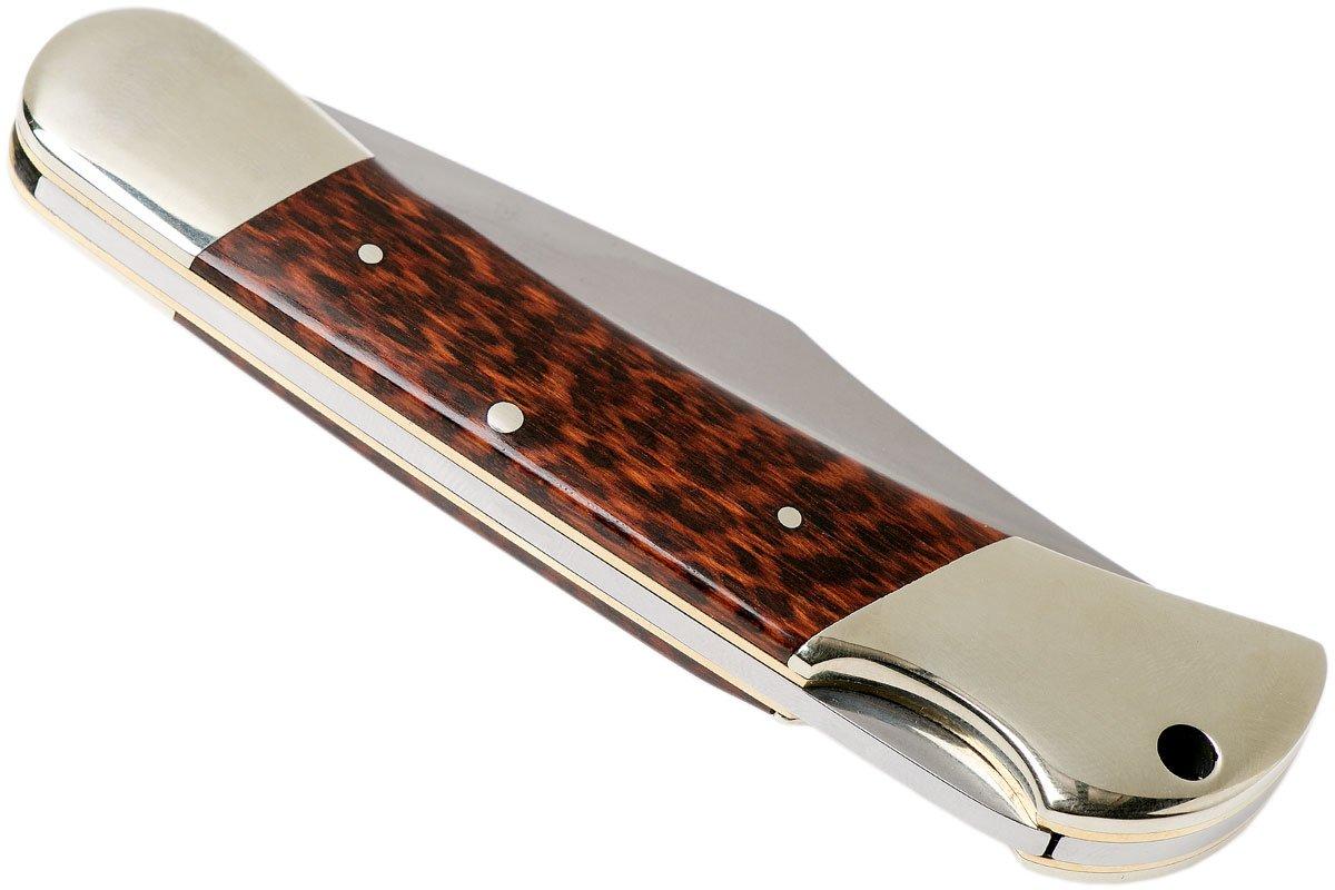 Robert Klaas Monolith 2000 Lockback 110mm Snake Wood 1997-441 coltello ...