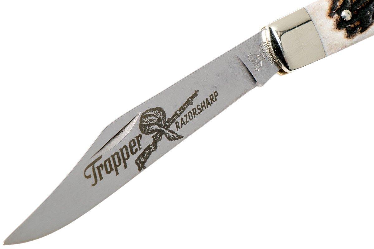 Robert Klaas US Trapper 95mm Real Stag 412-1-251-TRS zakmes | Voordelig ...