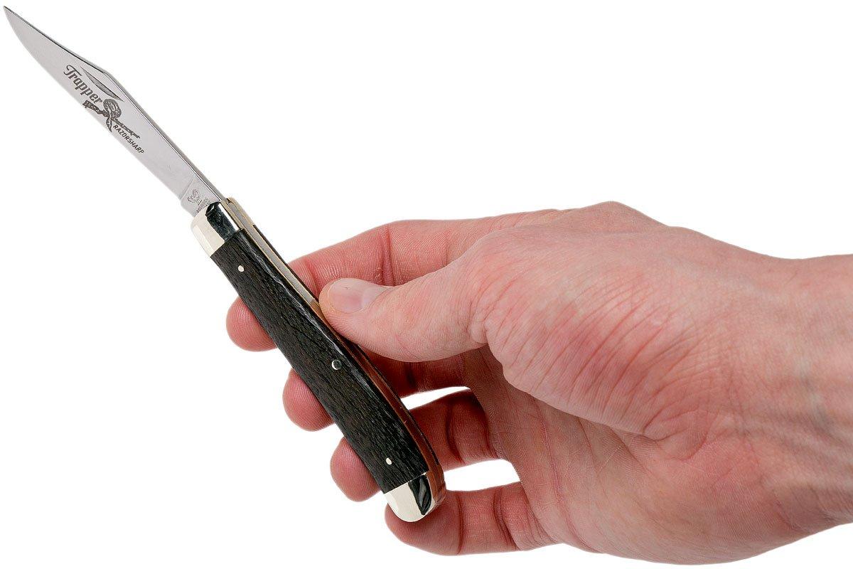 Robert Klaas US Trapper 95mm Bog Oak 412-1-276-TRS navaja | Compras con ...