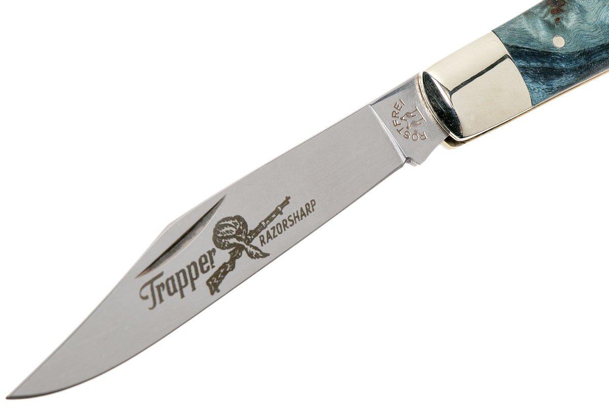 Robert Klaas US Trapper 95mm Blue Poplar Burl 412-1-2MAP-BL-TRS pocket ...