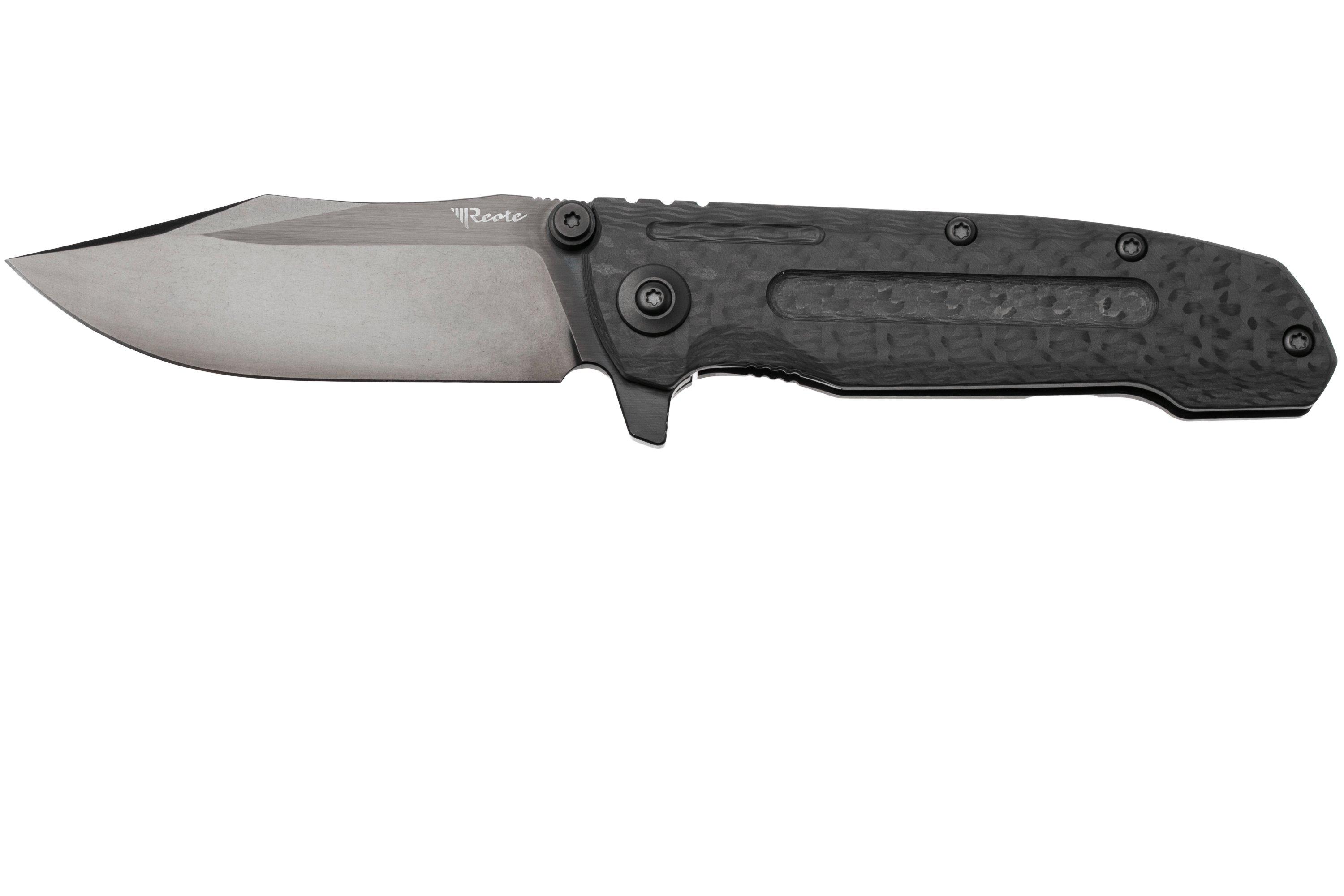 Reate District 9 V2, 9DV2-BE-SAT-TI-BL, Black DLC 154CM, Dark Bead ...