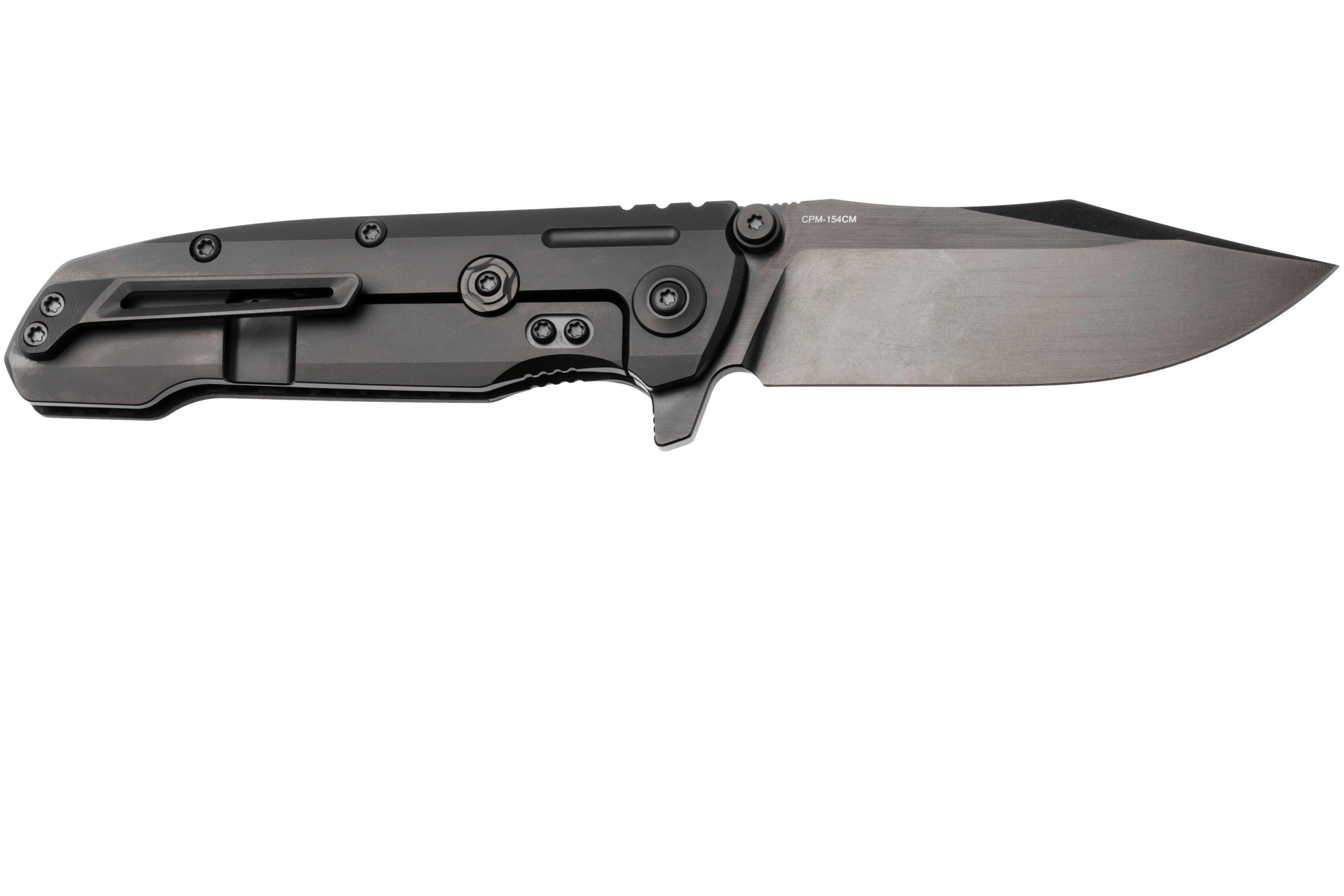 Reate District 9 V2, 9DV2-BE-SAT-TI-BL, Black DLC 154CM, Dark Bead ...