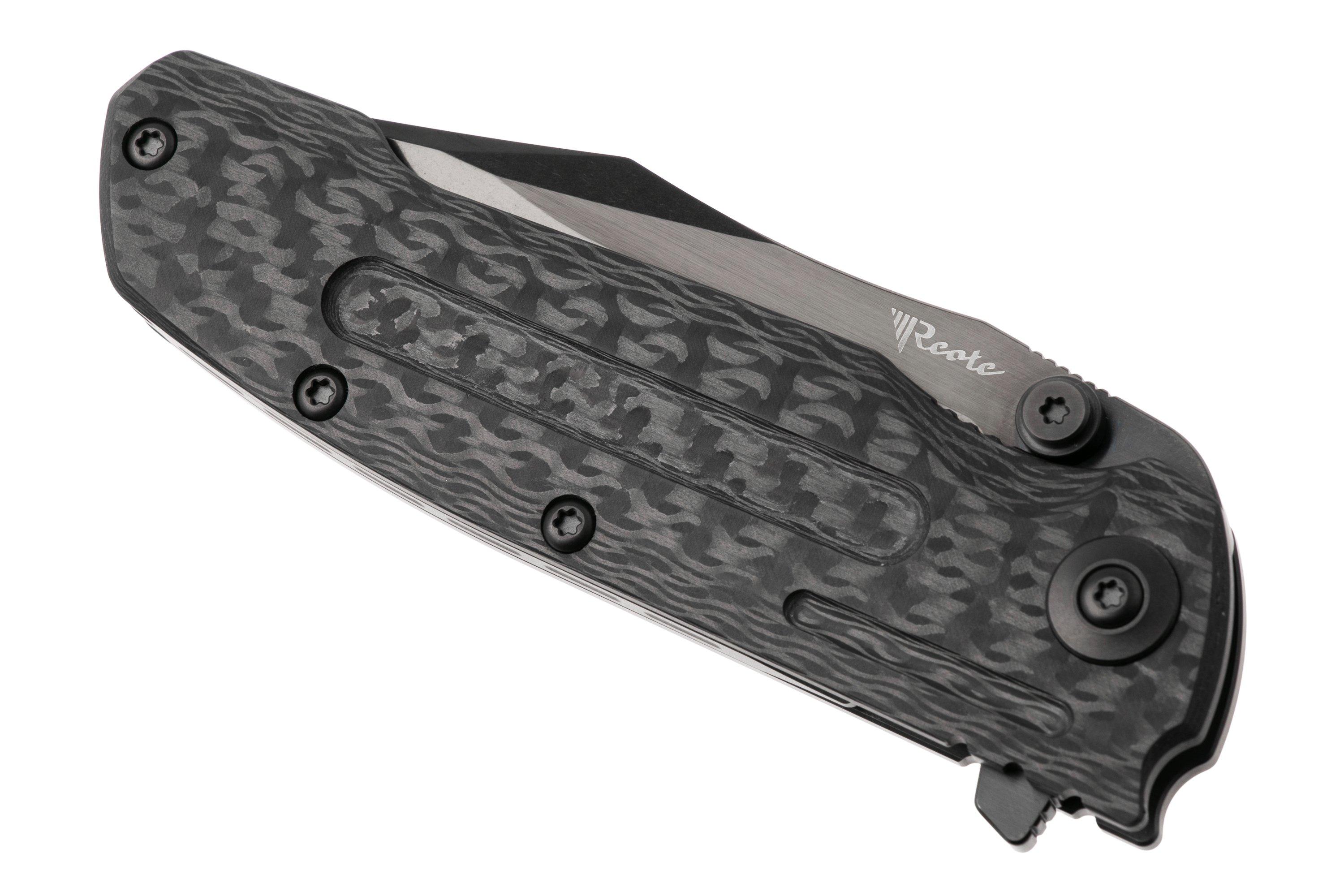 Reate District 9 V2, 9DV2-BE-SAT-TI-BL, Black DLC 154CM, Dark Bead ...