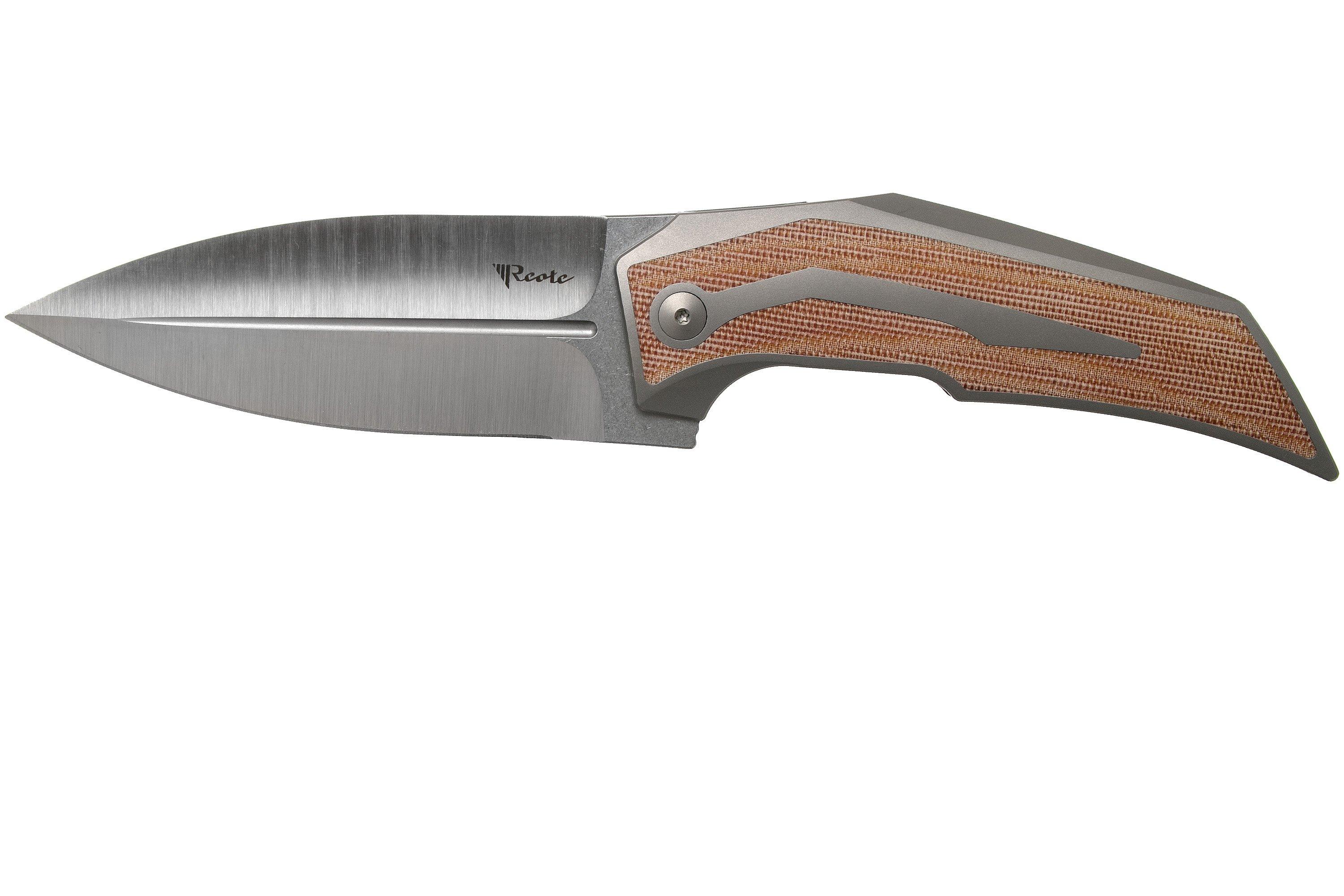 Reate T4000 Brown Micarta pocket knife, Tashi Bharucha design ...