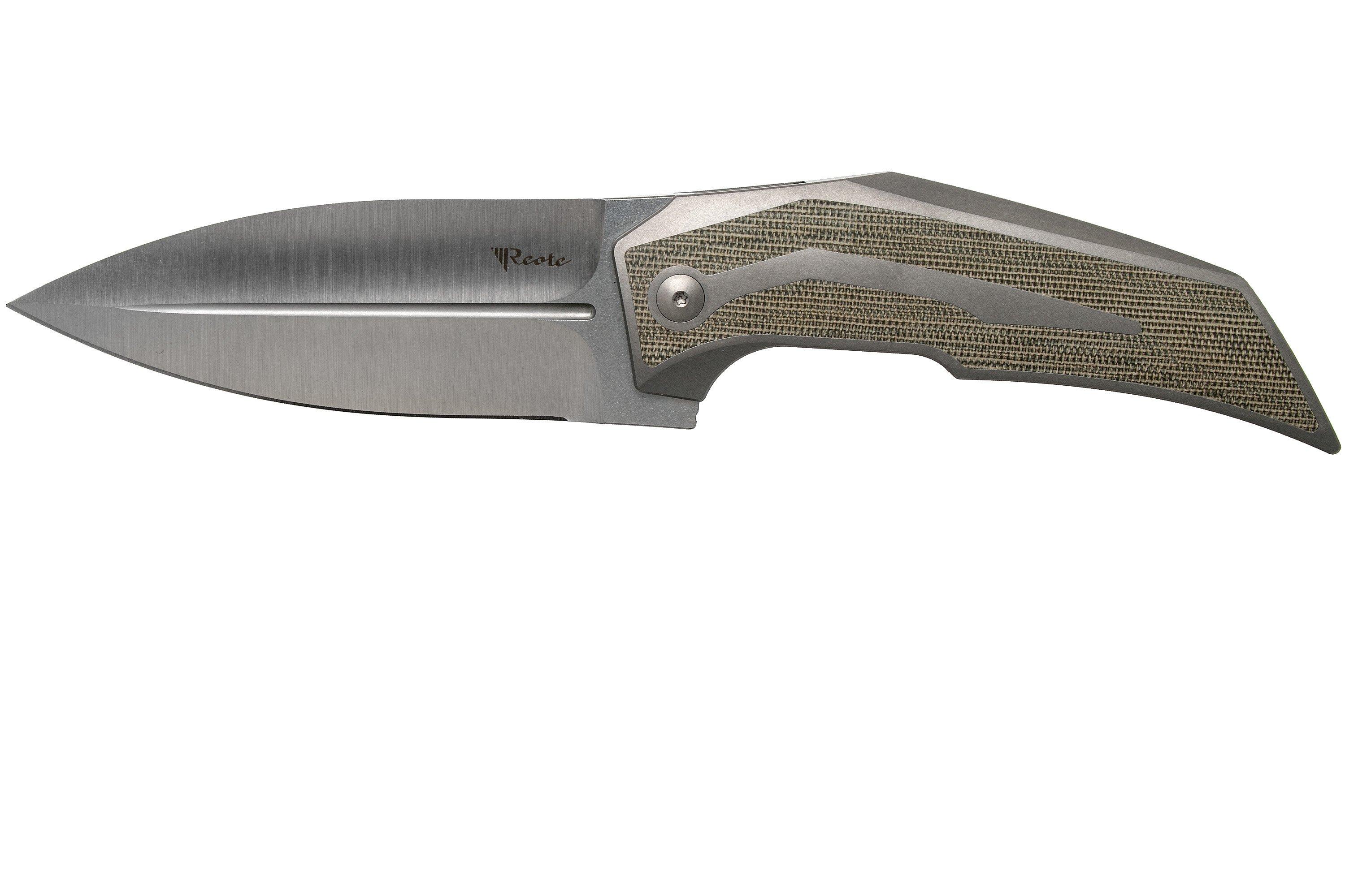 Reate T4000 Green Micarta pocket knife, Tashi Bharucha design ...