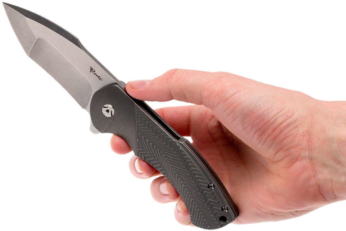 Reate Fallout 2.0 Stonewashed pocket knife, Rick Barrett design ...