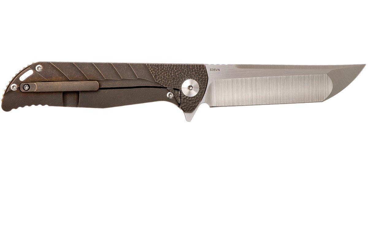 Reate K2 Bronze, S35VN Satin Finish Kwaiken-pocket knife ...