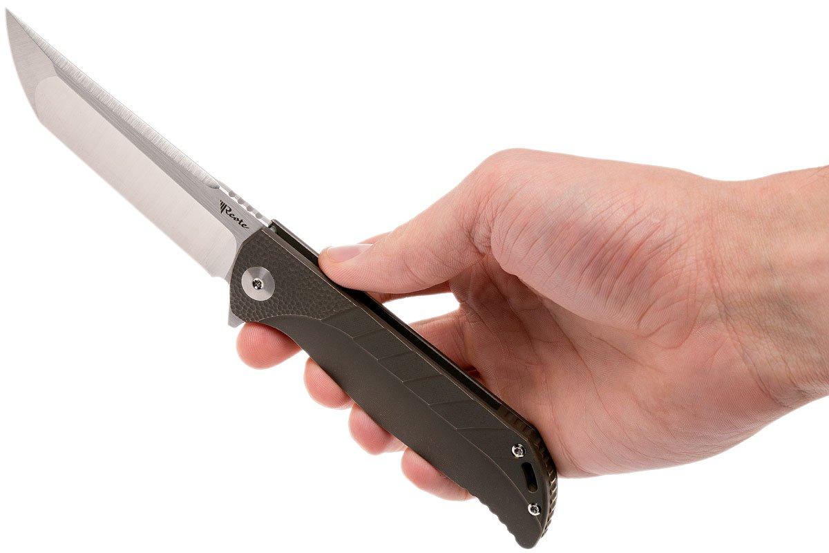 Reate K2 Bronze, S35VN Satin Finish Kwaiken-pocket knife ...