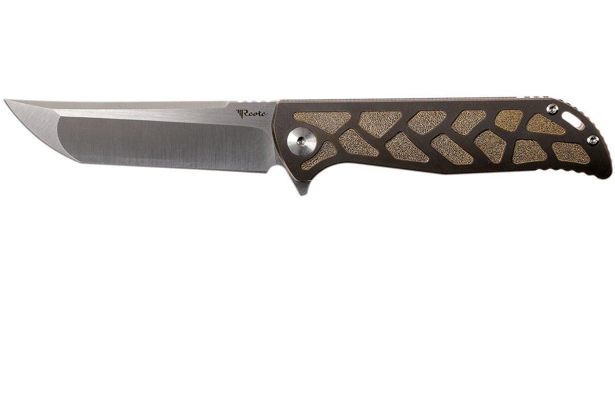 Reate K2 Bronze Engraved, S35VN Satin Finish Kwaiken-pocket knife ...