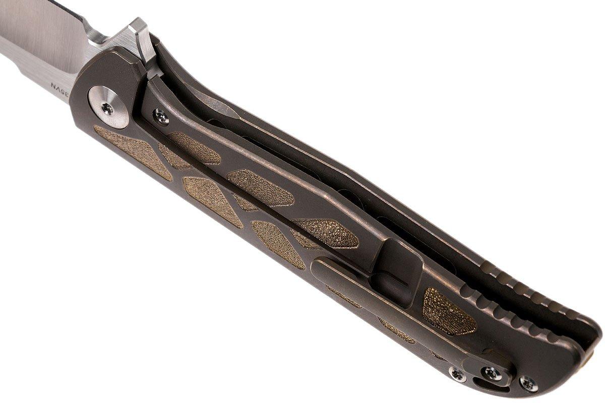 Reate K2 Bronze Engraved, S35VN Satin Finish Kwaiken-pocket knife ...