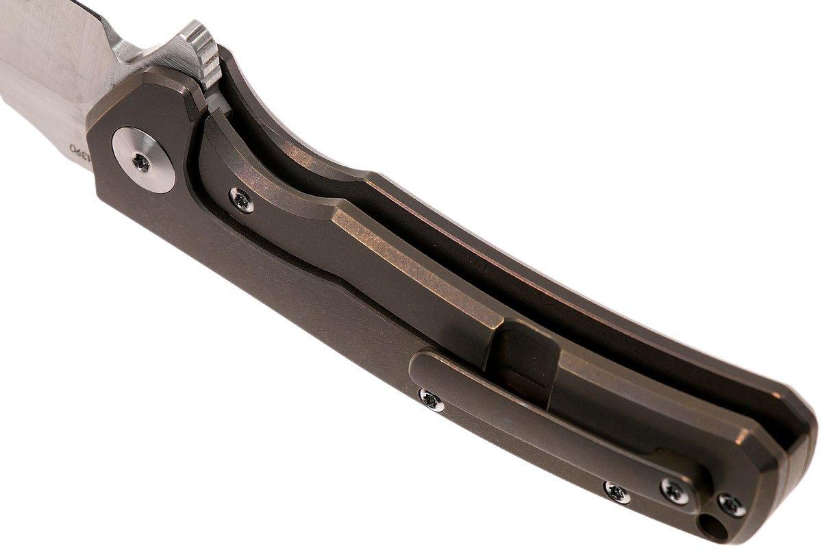 Reate Mini Horizon-D Bronze, Carbon fibre Inlay, Satin, pocket knife ...