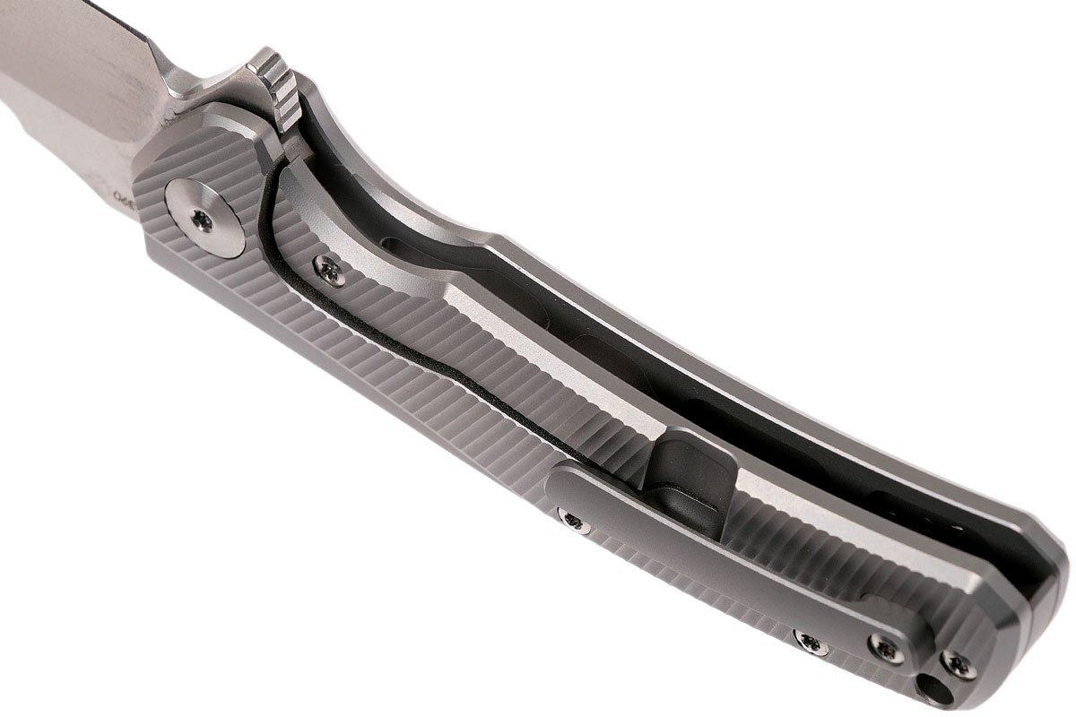 Reate Mini Horizon-D Bead Blast Titanium, Stonewashed, pocket knife ...