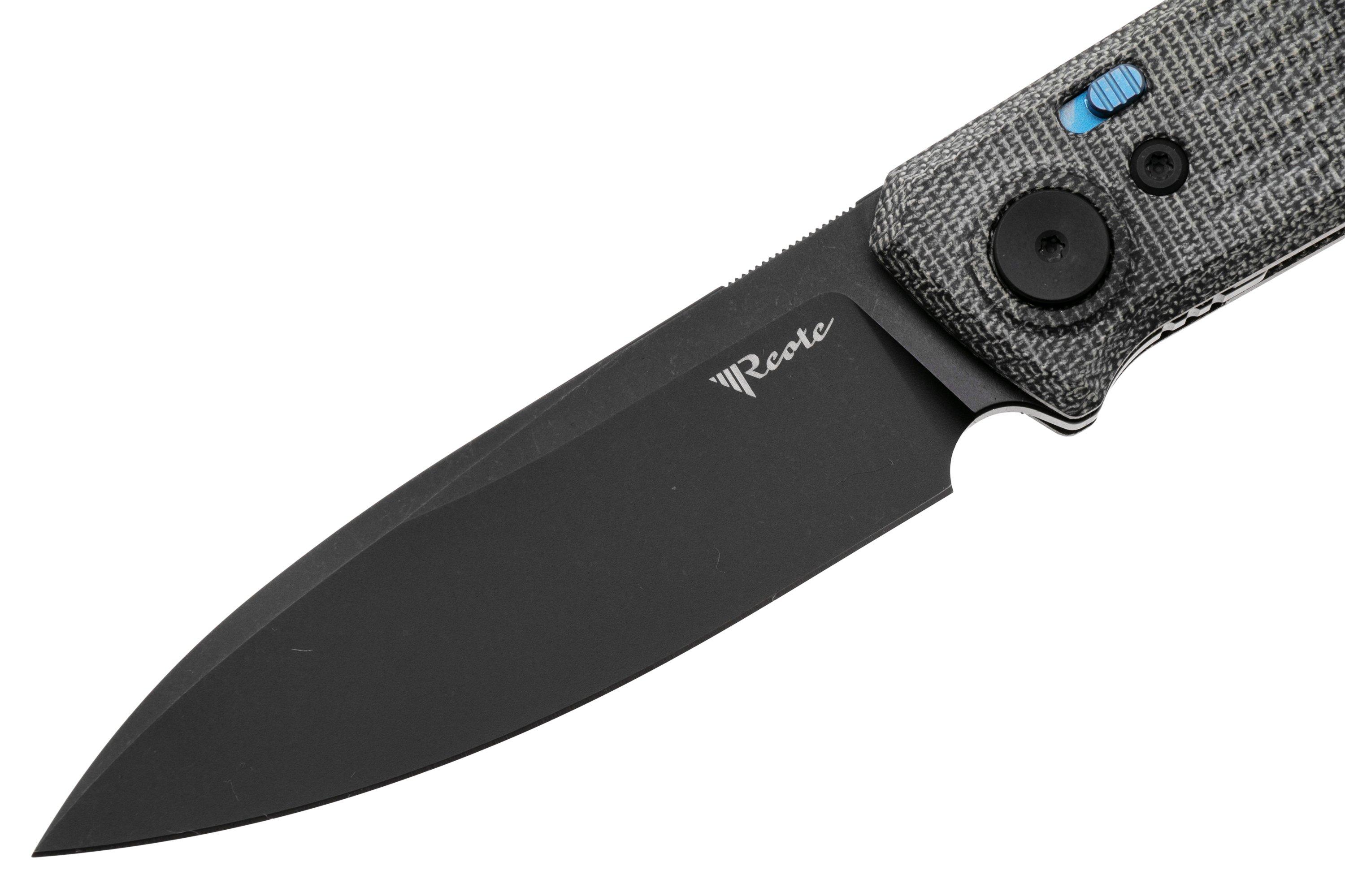 Reate PL-6 PVD Nitro-V, Black Micarta, pocket knife | Advantageously shopping at Knivesandtools.com