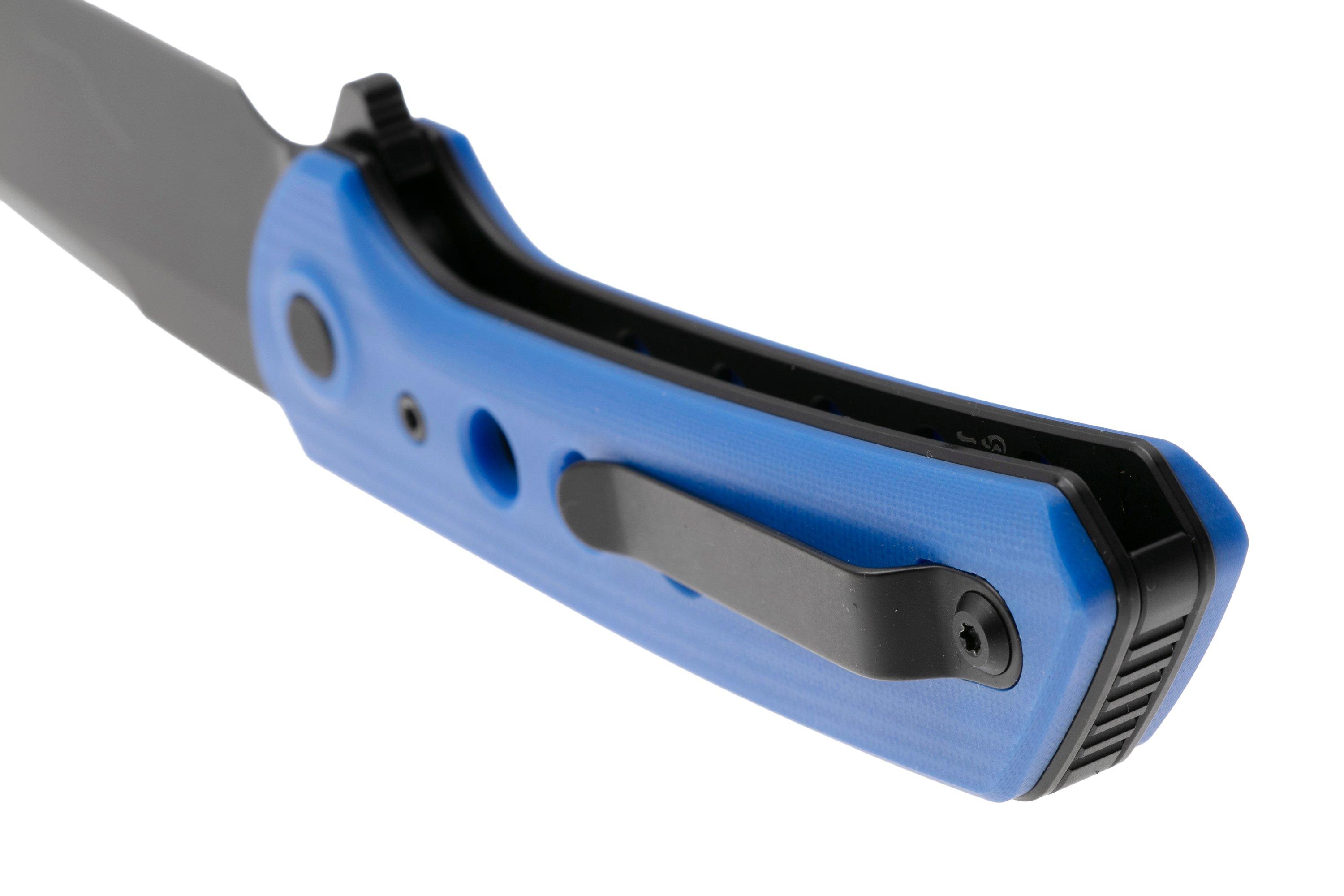 Reate PL-XF PVD Nitro-V, Blue G10, pocket knife | Advantageously ...