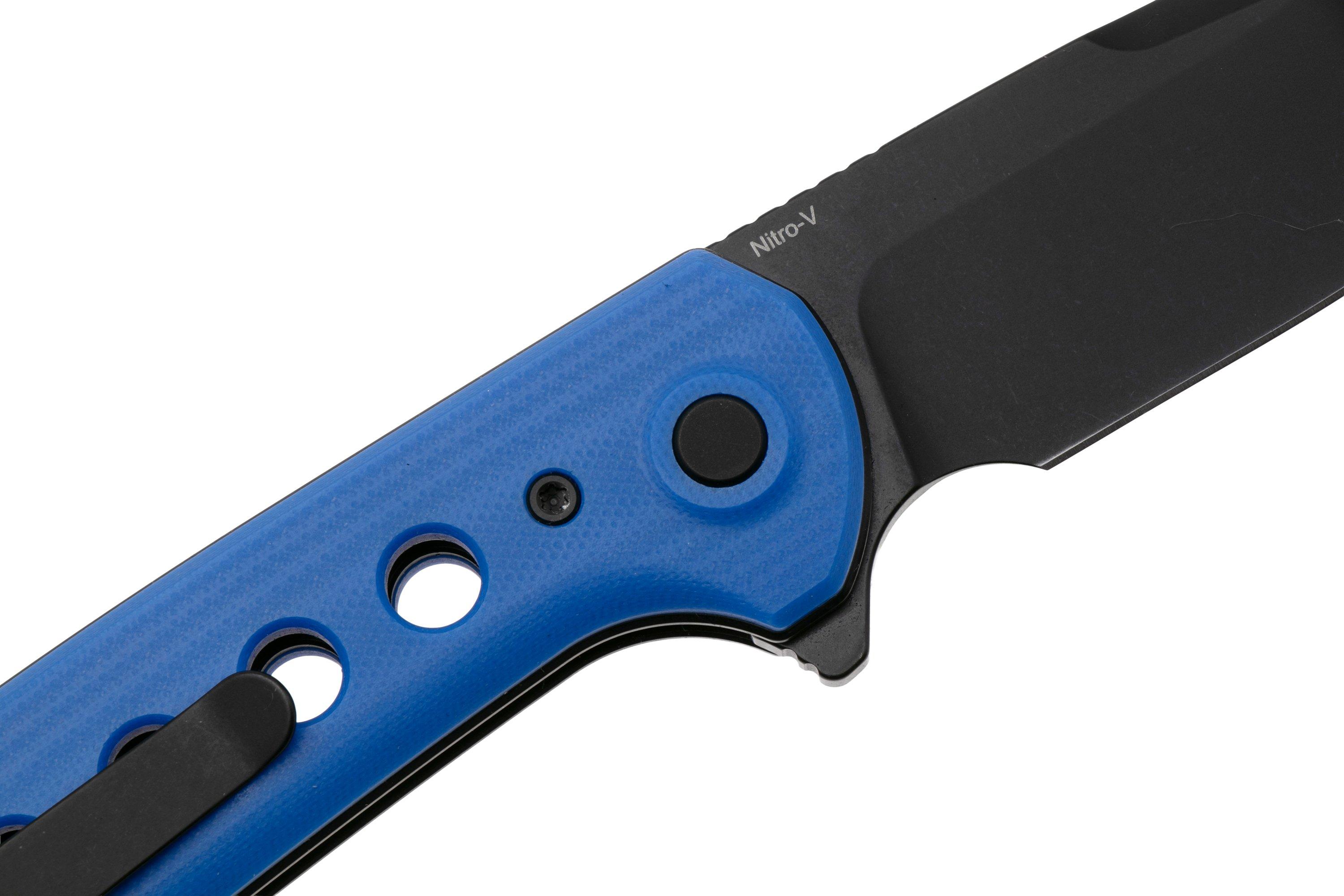 Reate PL-XF PVD Nitro-V, Blue G10, navaja | Compras con ventajas en Knivesandtools.es