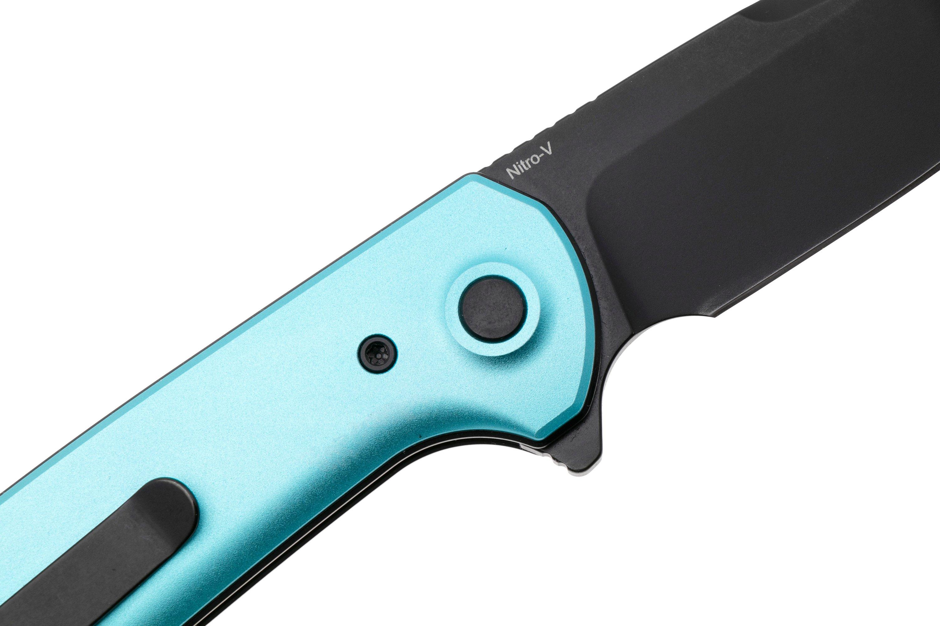 Reate PL-XF PVD Nitro-V, Blue Aluminium, couteau de poche | Achetez à ...