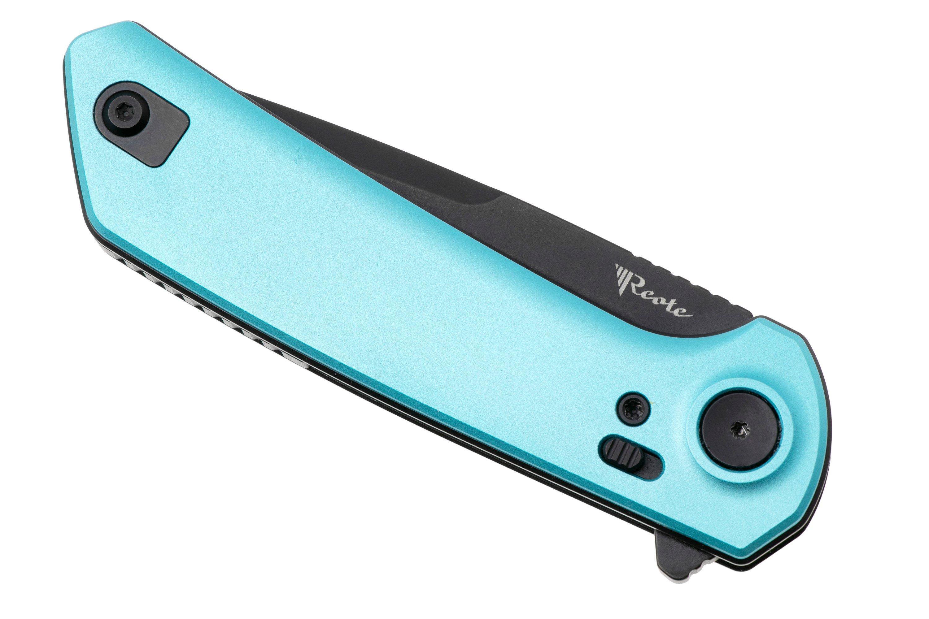 Reate PL-XF PVD Nitro-V, Blue Aluminium, couteau de poche | Achetez à ...