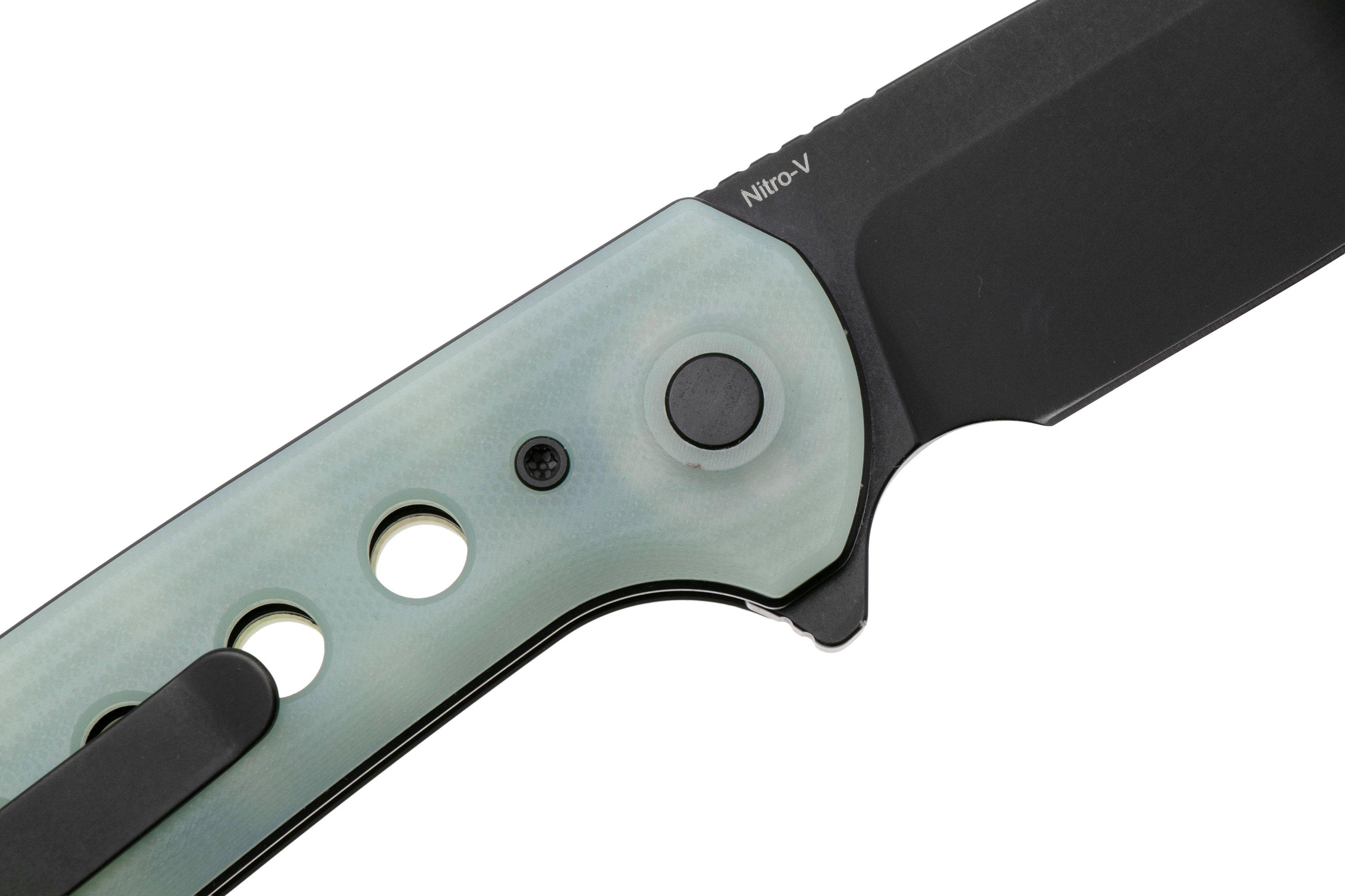 Reate PL-XF PVD Nitro-V, Jade G10, pocket knife | Advantageously ...