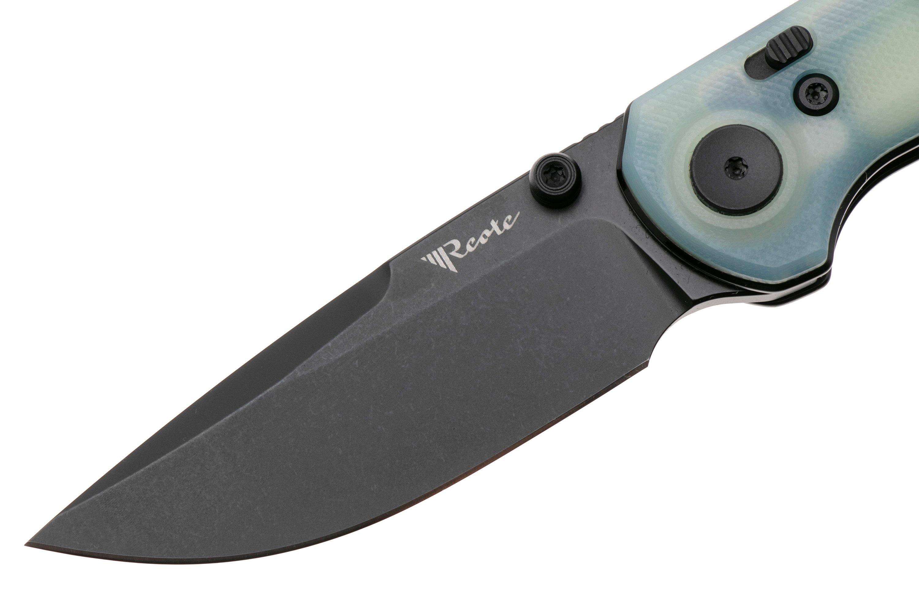 Reate PL-XT PVD Nitro-V, Jade G10, pocket knife | Advantageously ...
