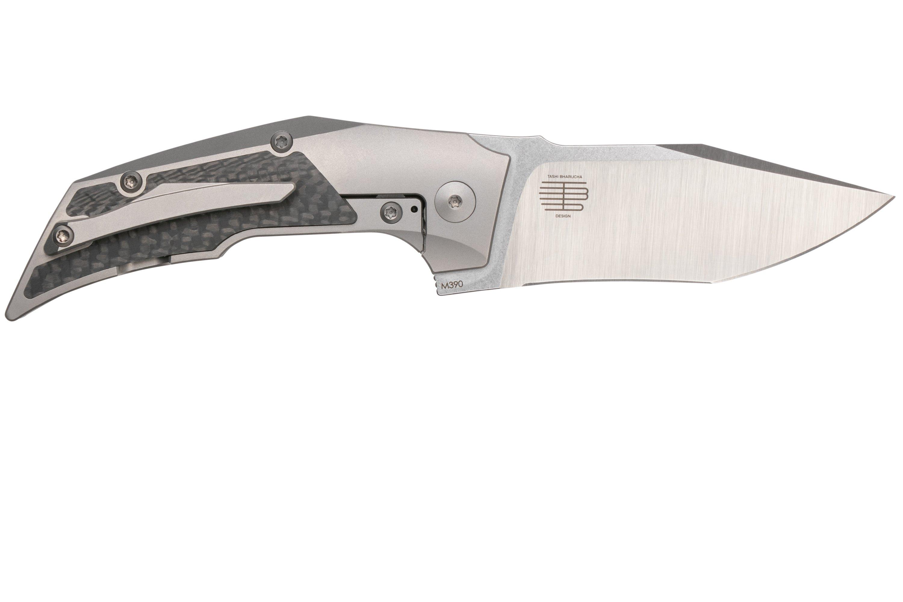 Reate T3000 Marble Carbon Fiber, Grey Hardware couteau de poche, Tashi ...