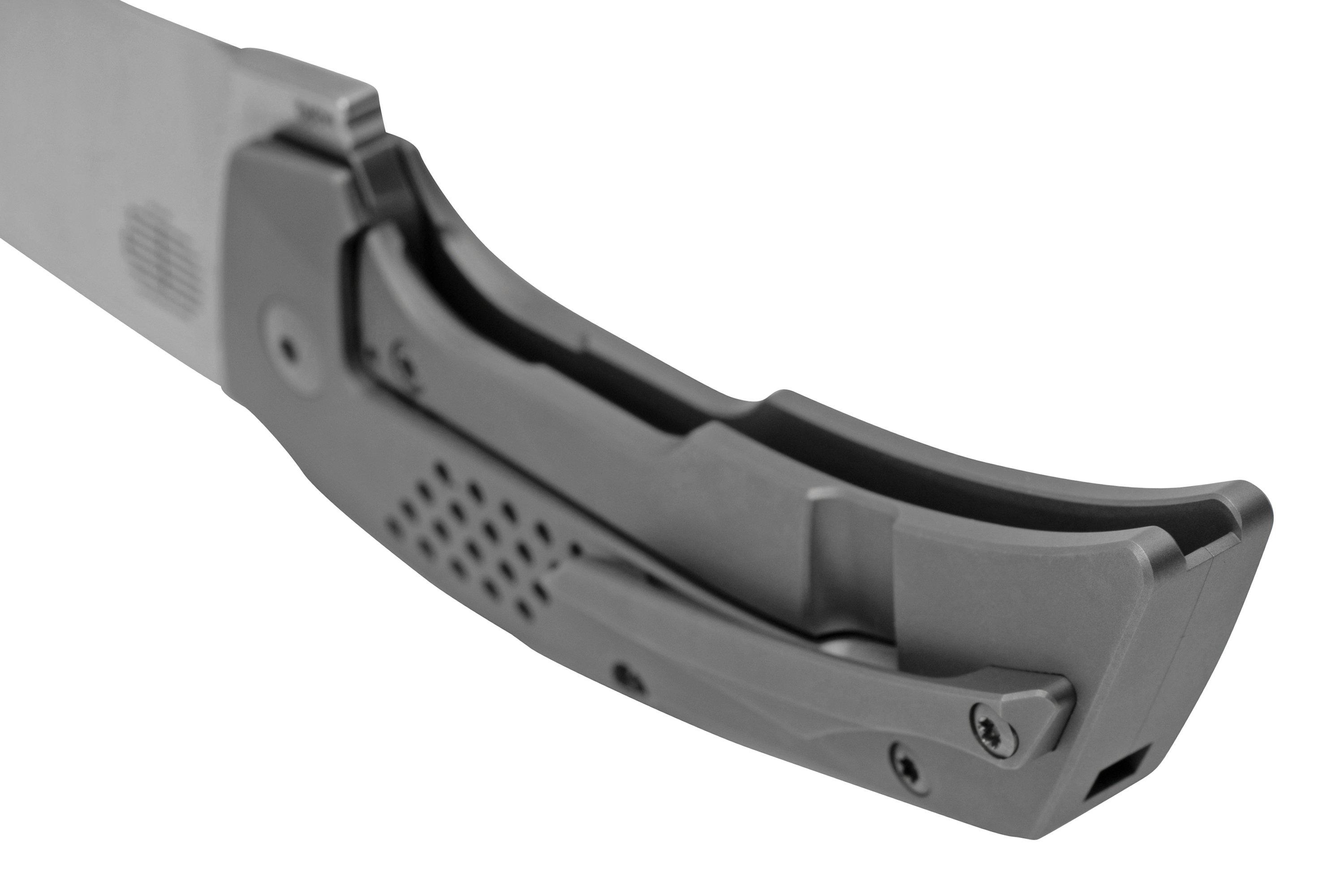 Reate T3500 Bead Blast Titanium, FatCarbon Black Camo navaja, diseño de ...