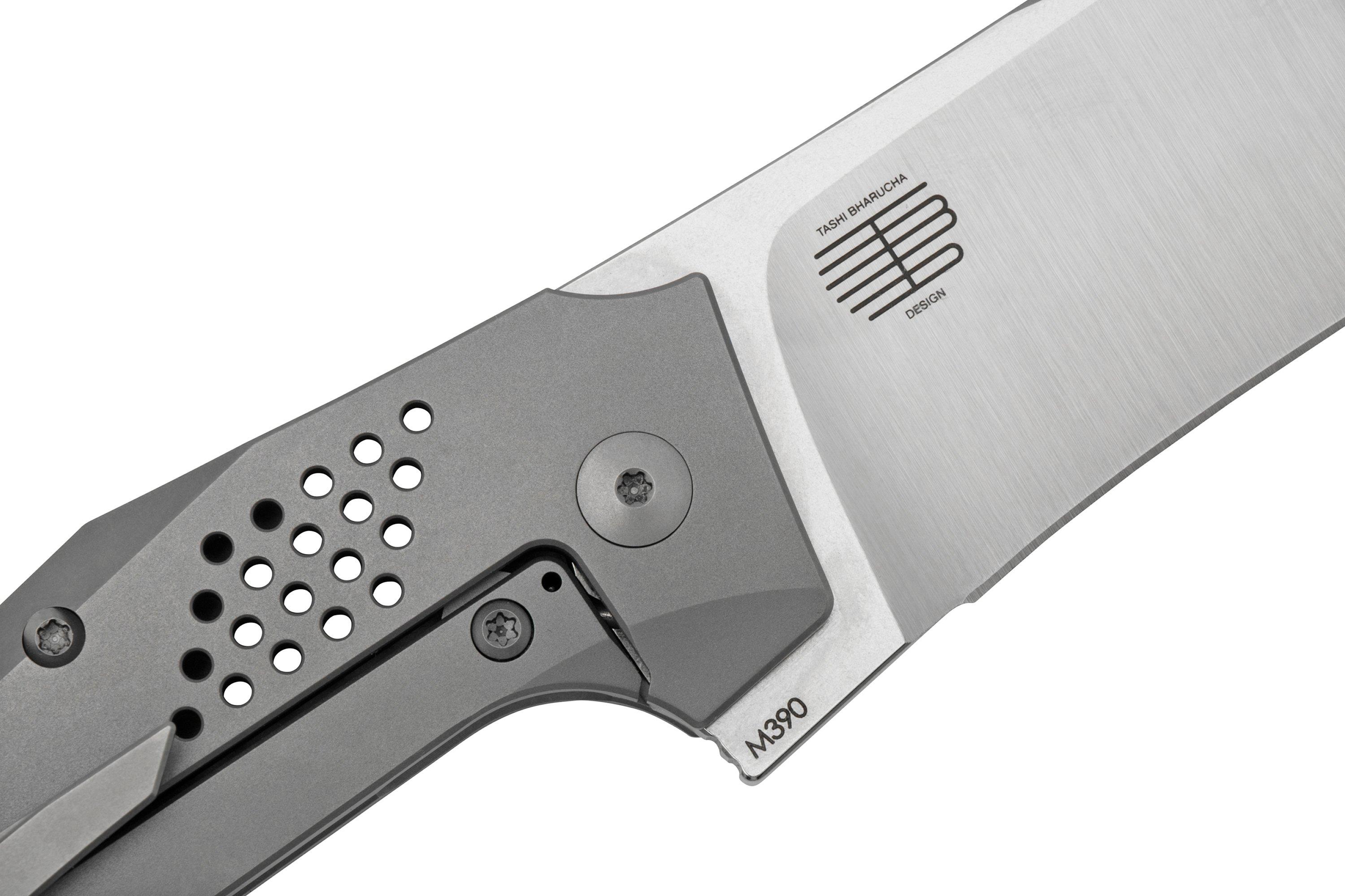 Reate T3500 Bead Blast Titanium, FatCarbon Black Camo navaja, diseño de ...