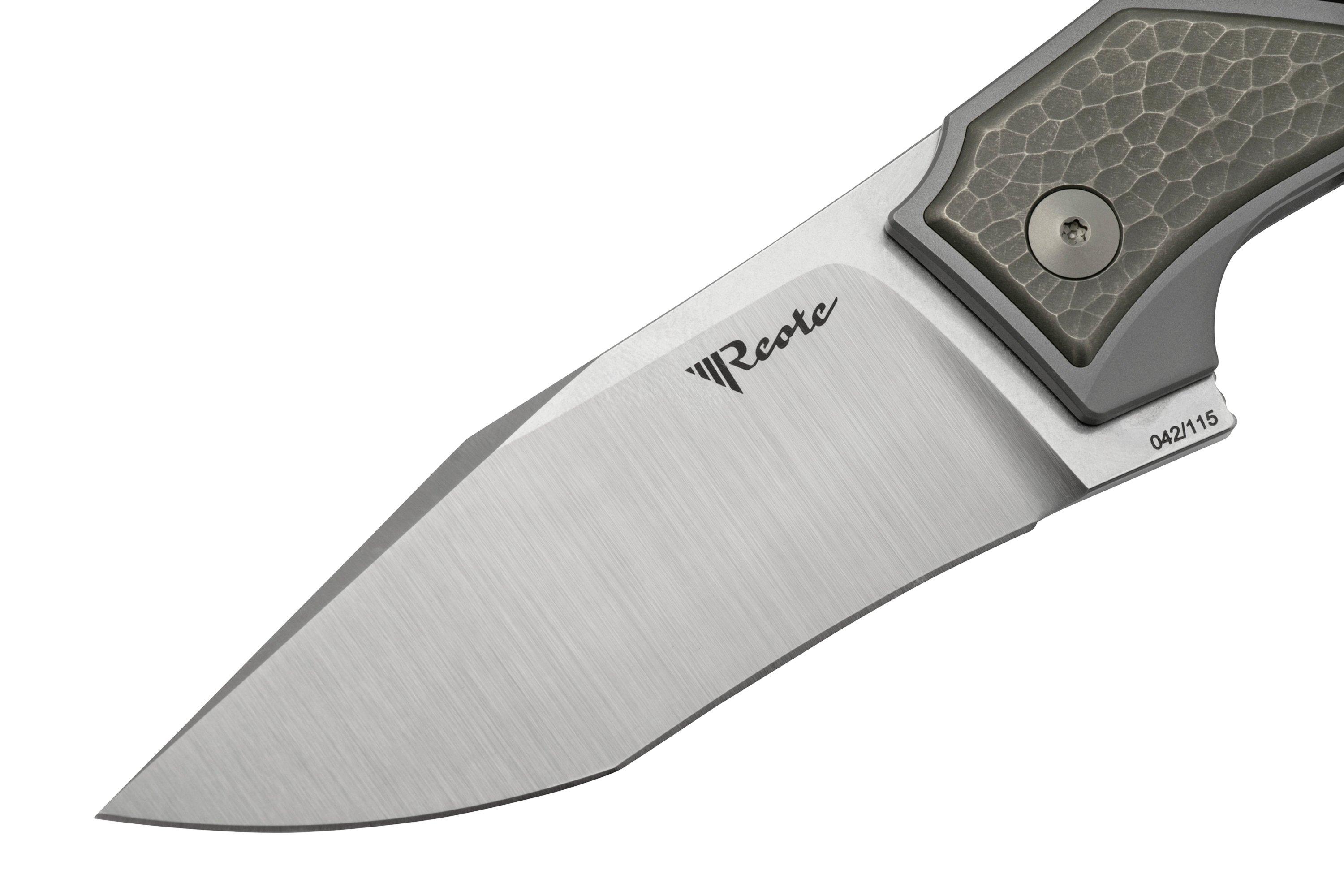 Reate T3500 Bead Blast Titanium pocket knife, Tashi Bharucha design ...