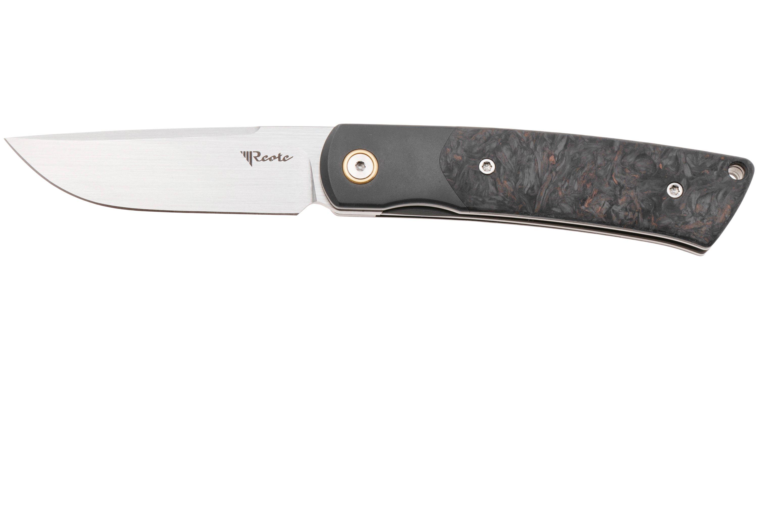 Reate Tribute Satin M390, Titanium FatCarbon Dark Matter Copper, Taschenmesser, Jack Chen Design ...