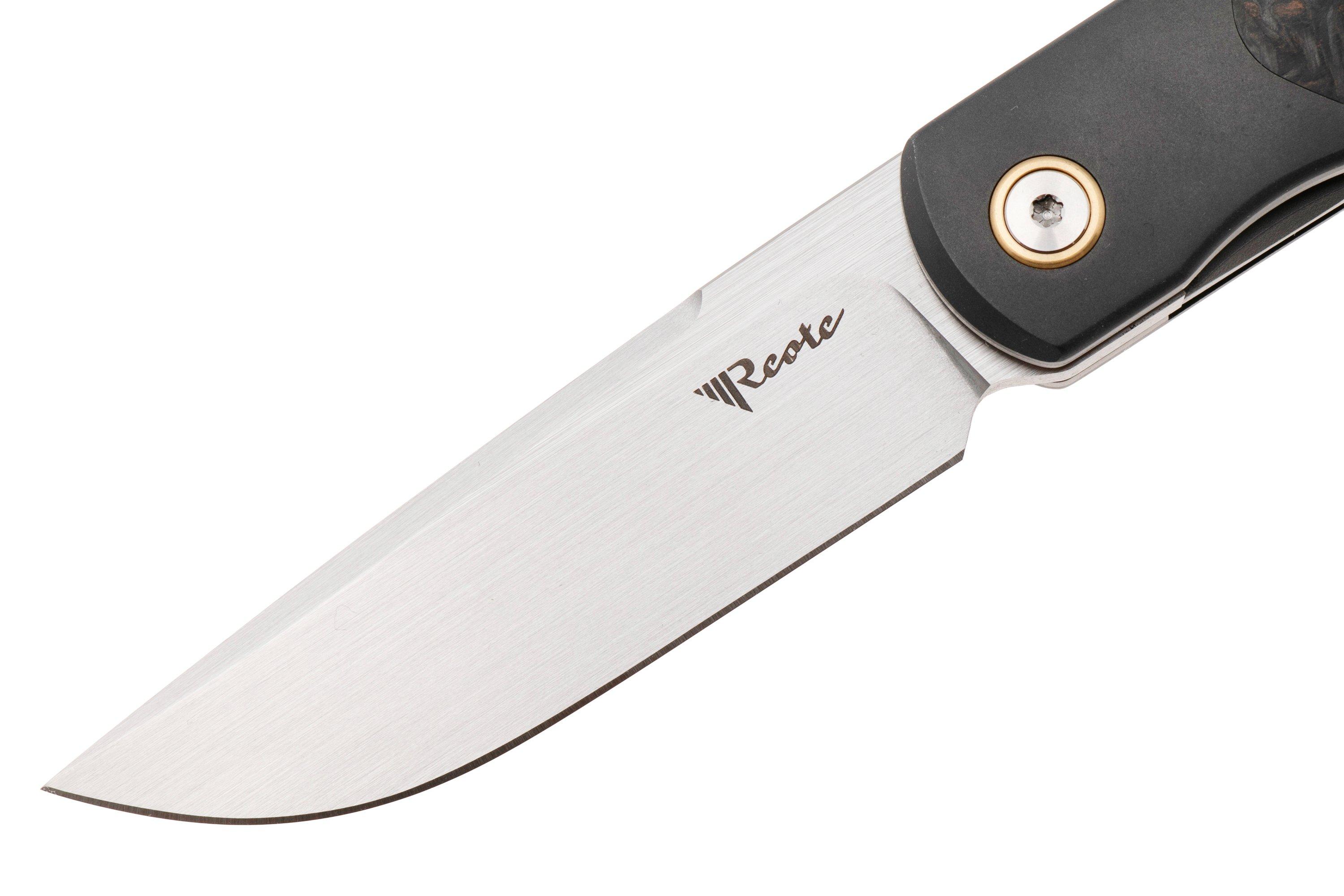 Reate Tribute Satin M390, Titanium FatCarbon Dark Matter Copper, Taschenmesser, Jack Chen Design ...