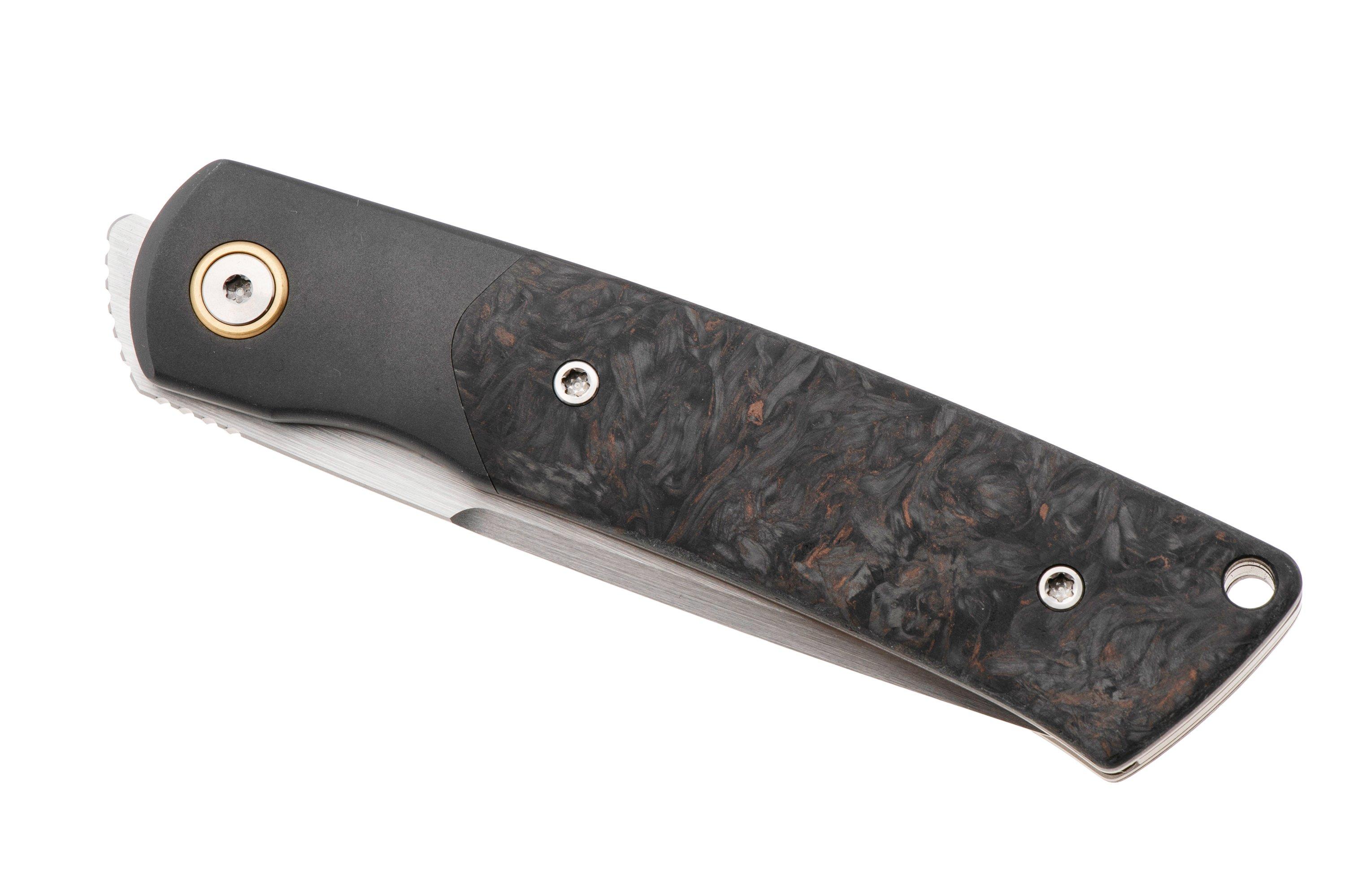 Reate Tribute Satin M390, Titanium FatCarbon Dark Matter Copper, Taschenmesser, Jack Chen Design ...