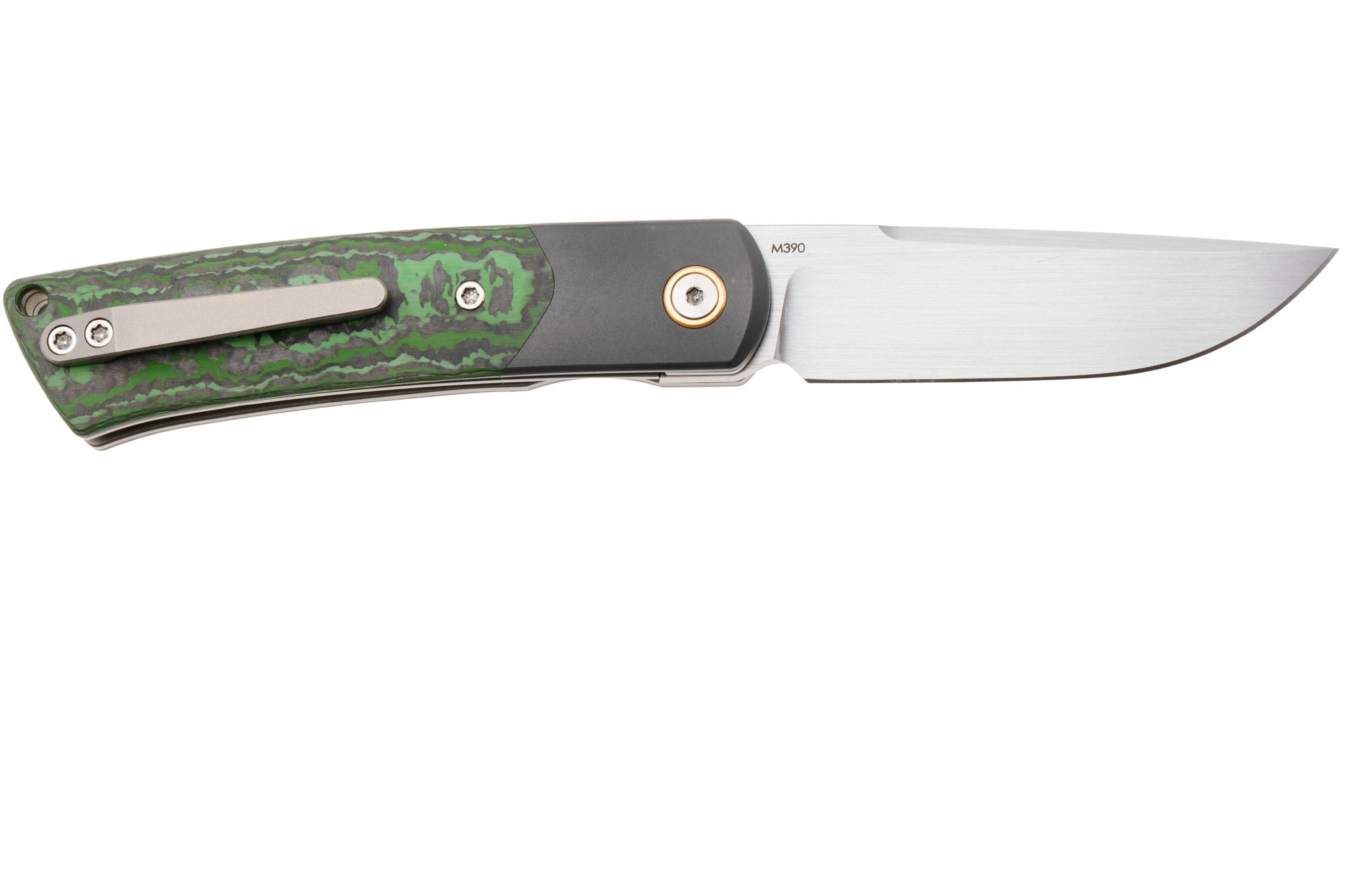 Reate Tribute Satin M390, Titanium FatCarbon Jungle Wear, pocket knife ...