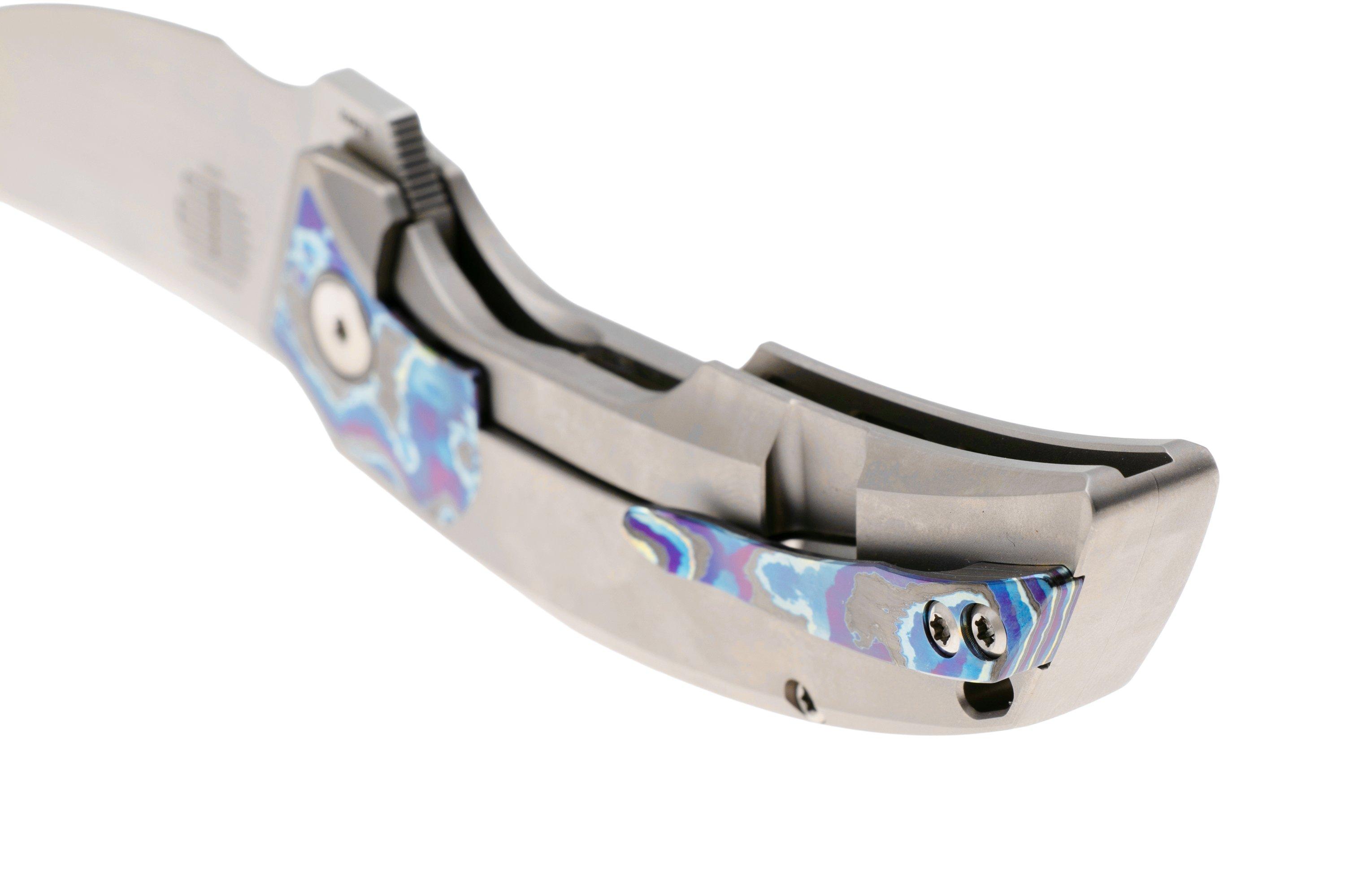 Reate Velocity Hand Satin Elmax, Bead Blasted Titanium Zircute Inlay ...