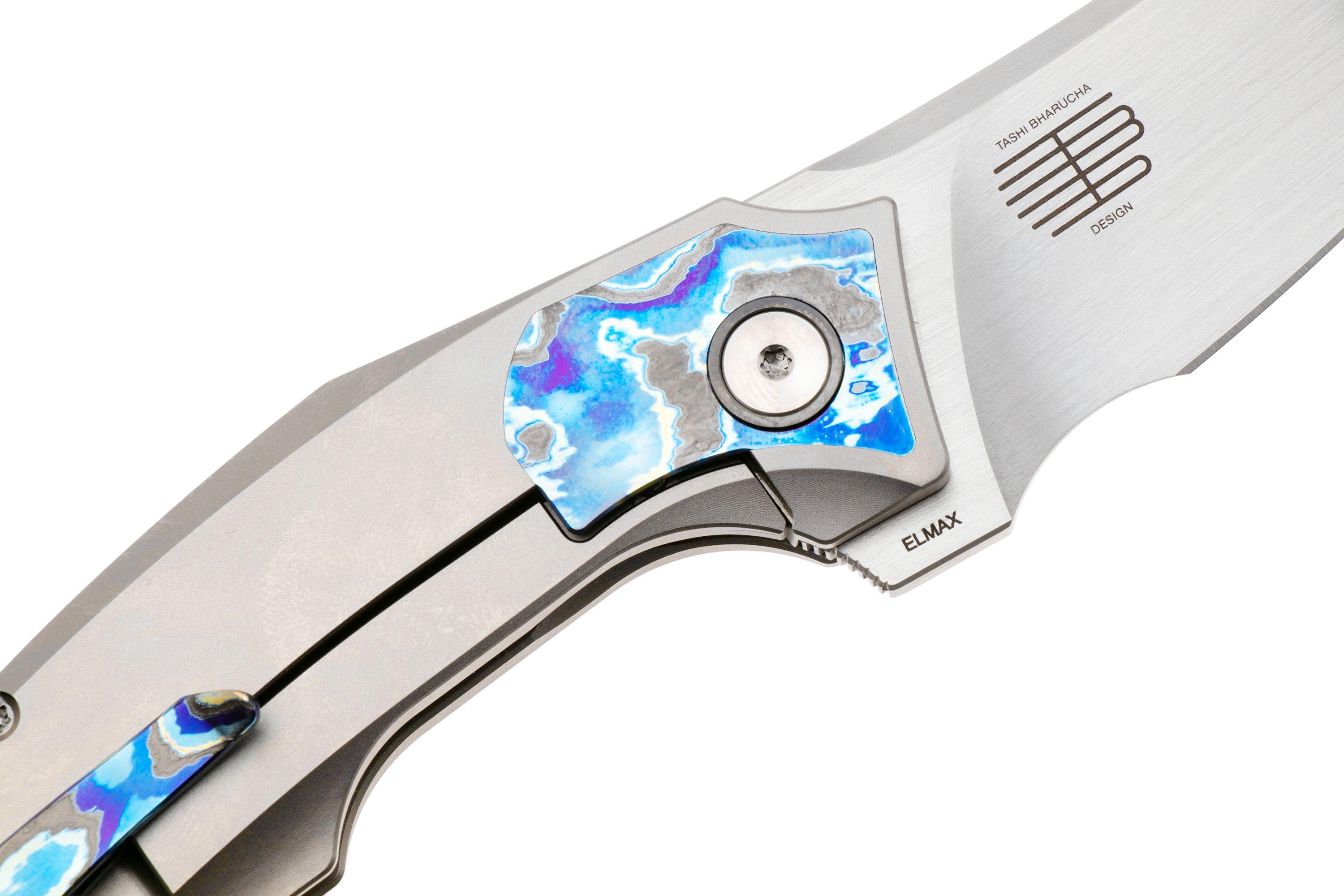 Reate Velocity Hand Satin Elmax, Bead Blasted Titanium Zircute Inlay ...