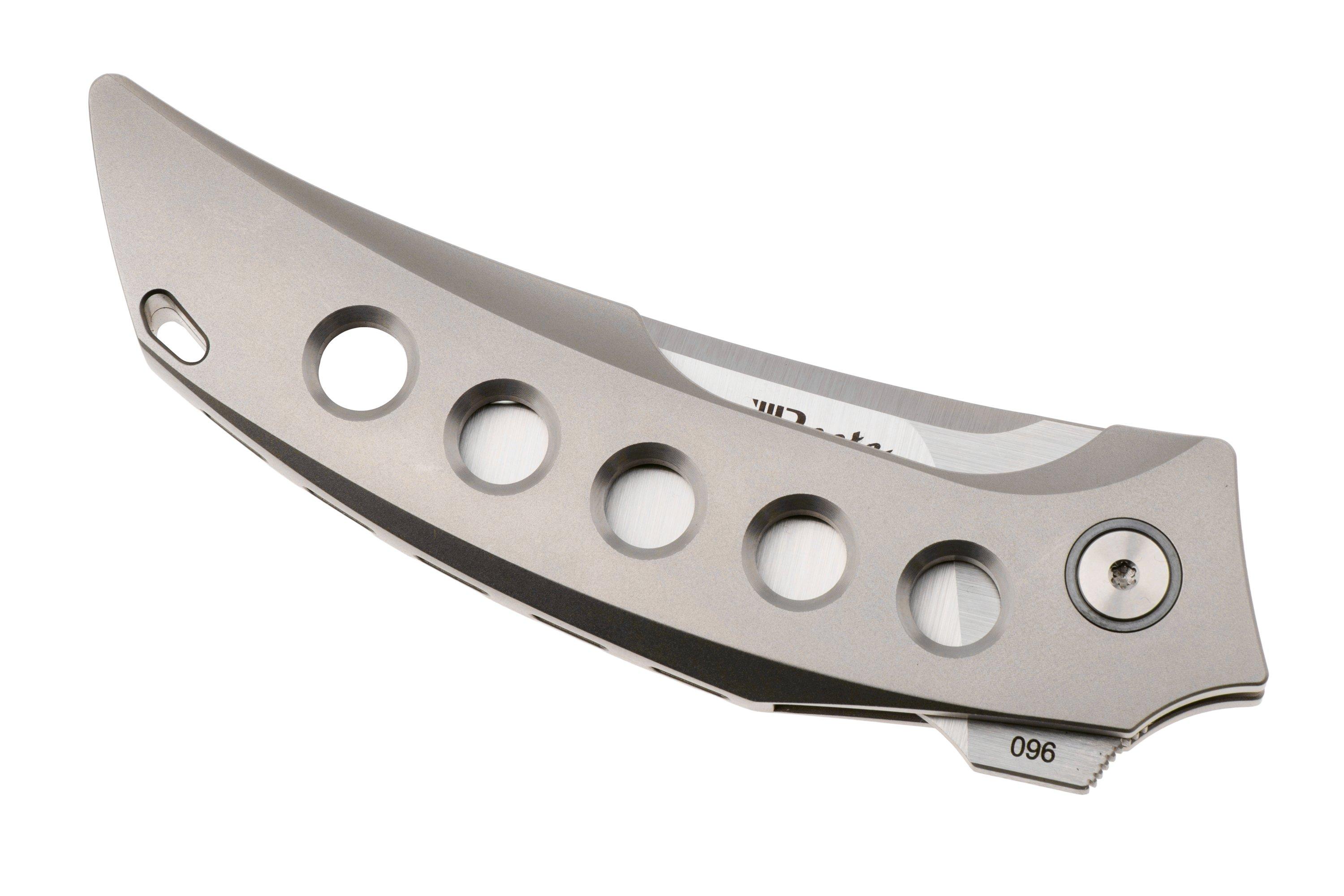 Reate Velocity Satin Elmax, Bead Blasted Titanium, zakmes, Tashi ...