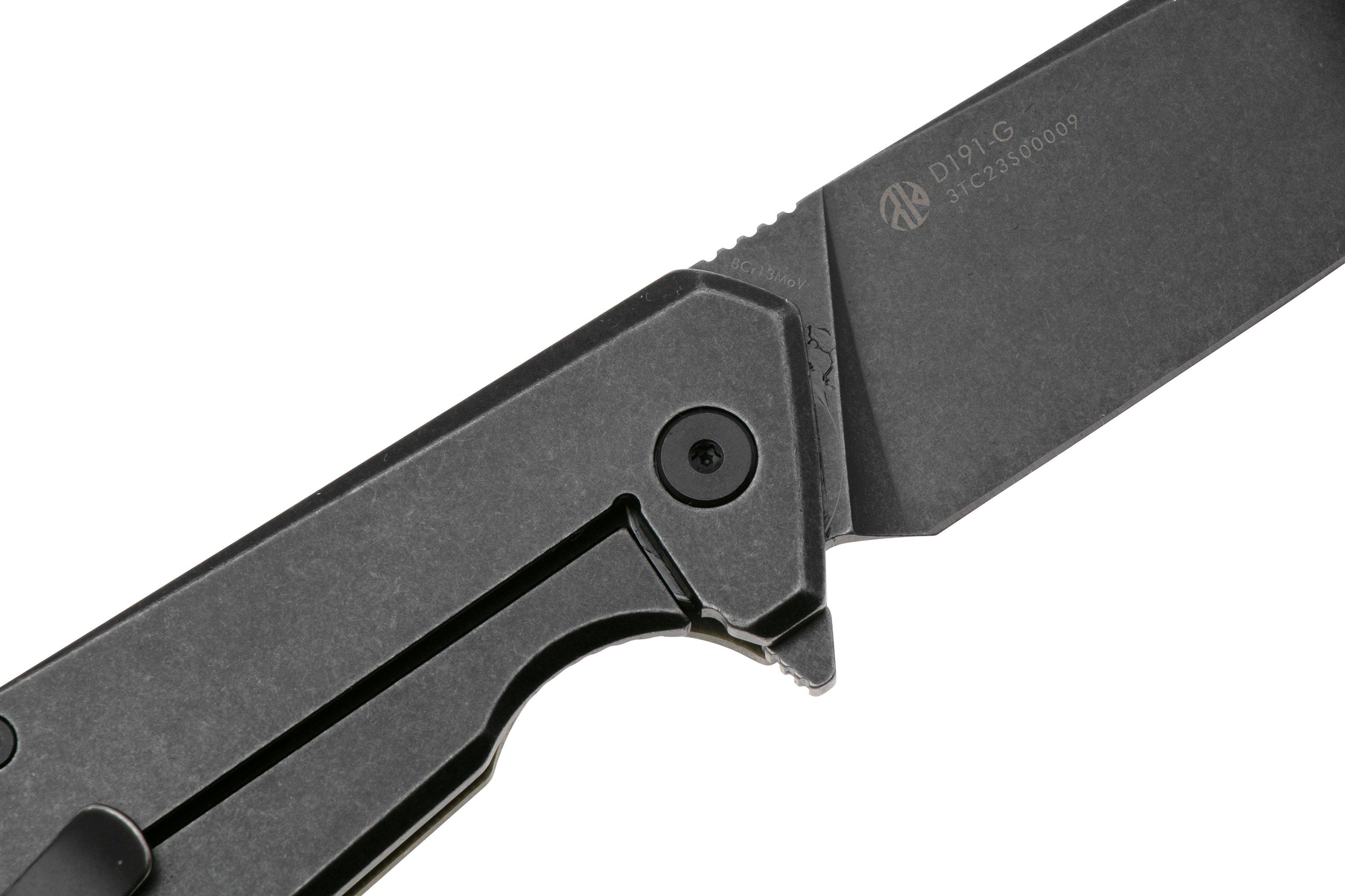 Ruike D191-G Blackwashed 8Cr13MoV, Green G10, pocket knife | Advantageously shopping at ...