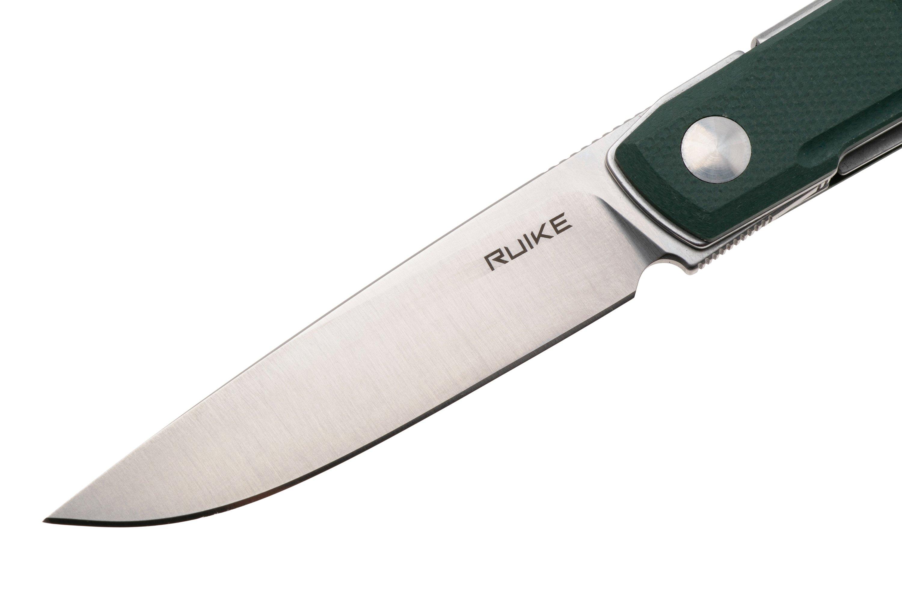 Ruike D712-G Satin 8Cr13MoV, Green G10, couteau de poche | Achetez à ...