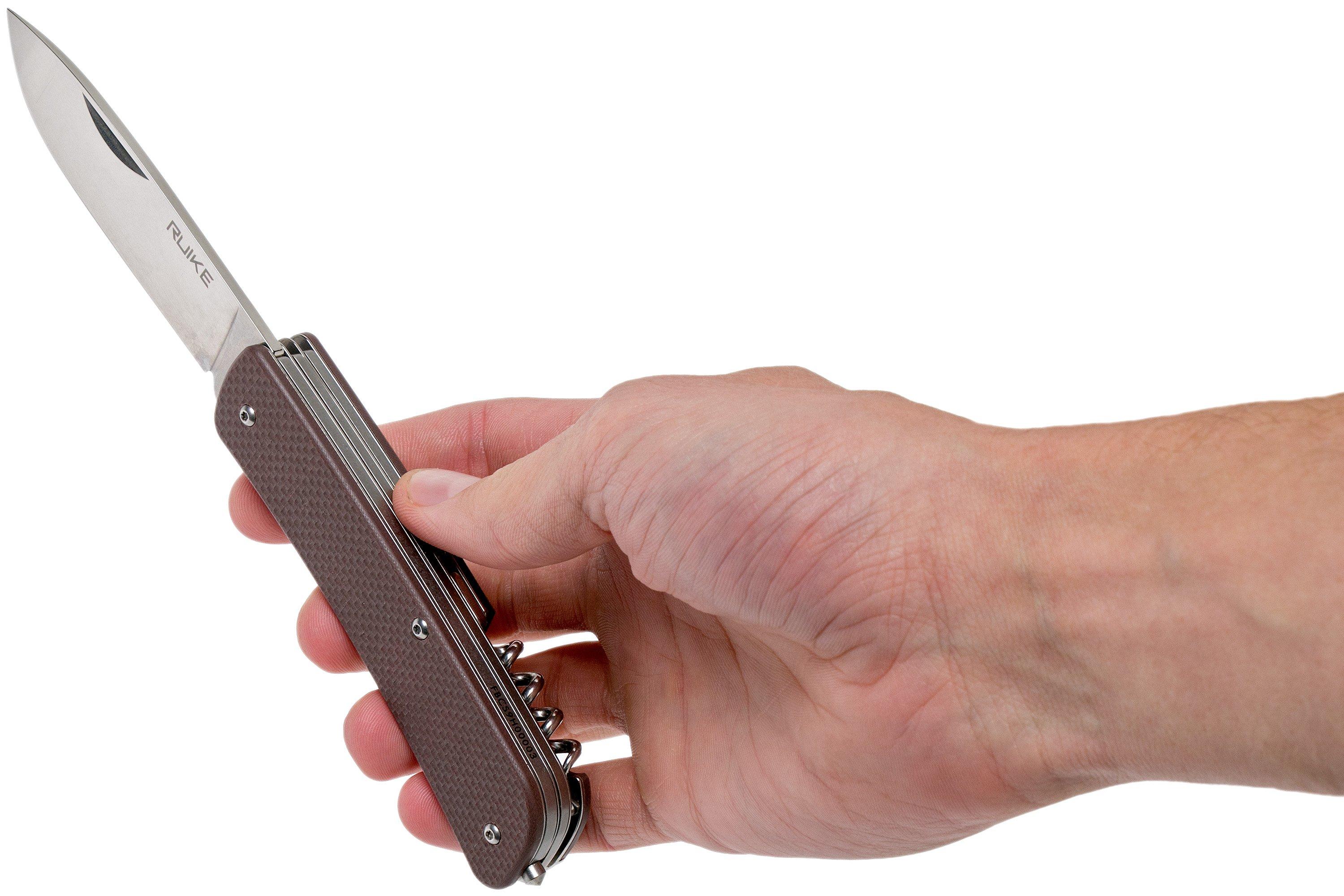 Ruike L32-N Criterion Brown pocket knife | Advantageously shopping at ...