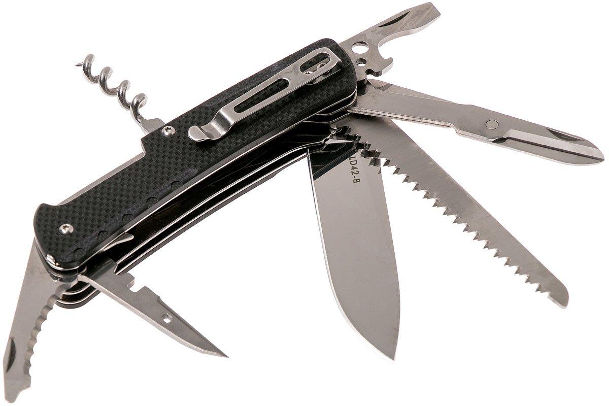 Ruike LD42-B Trekker pocket knife, black | Advantageously shopping at ...
