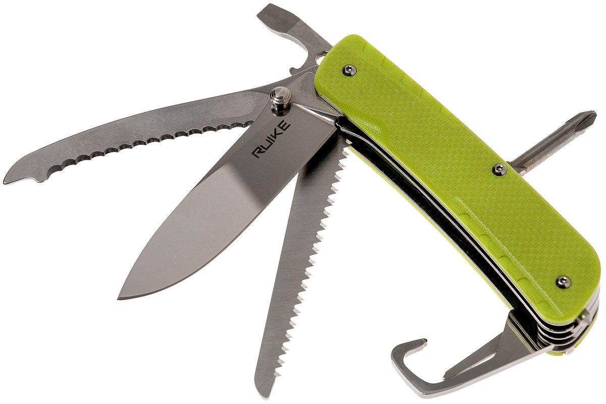 Ruike LD43 Trekker rescue pocket knife, green | Advantageously shopping ...