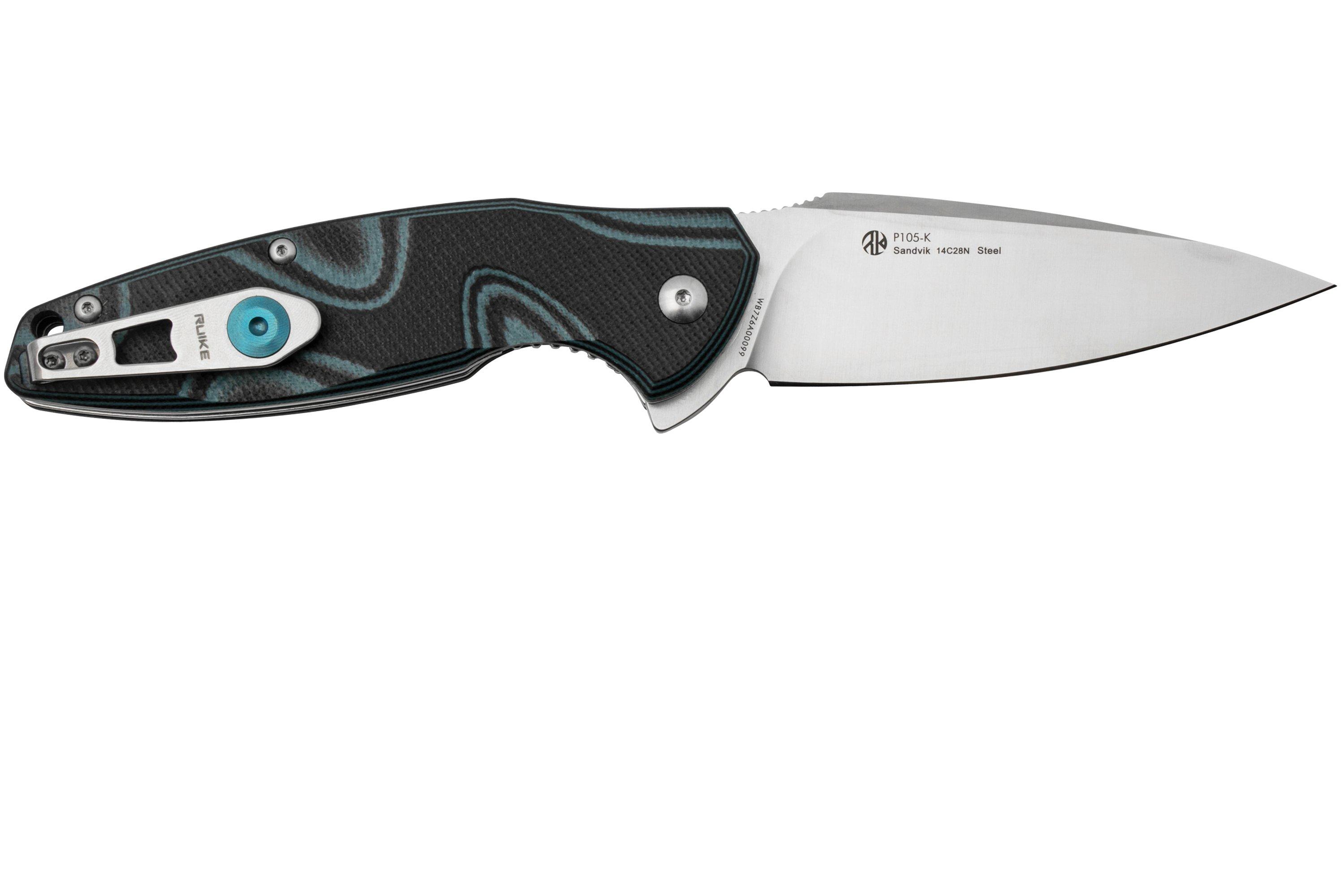 Ruike P105-K Pale Blue pocket knife | Advantageously shopping at ...