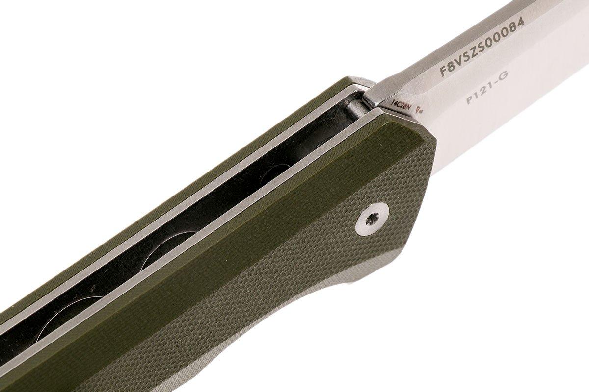 Ruike P121-G Hussar Green pocket knife, Satin finish | Advantageously ...